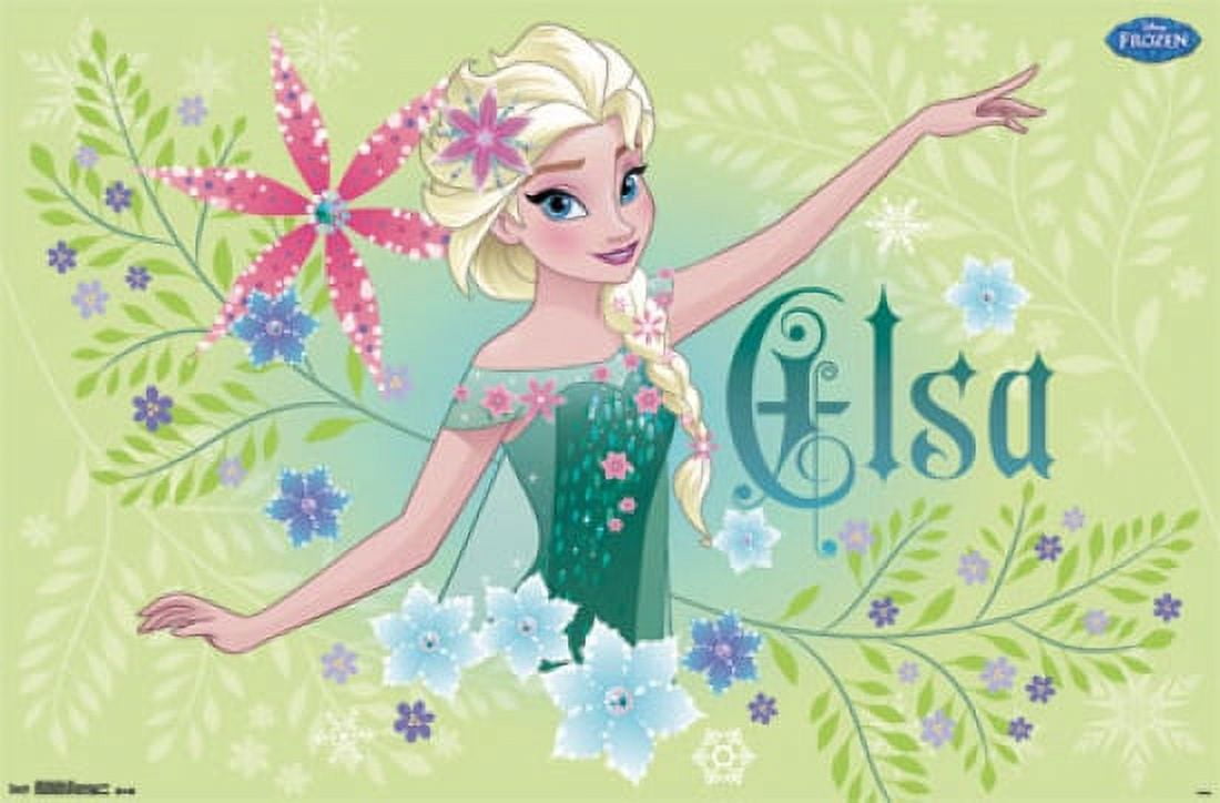 Frozen Fever - Elsa Poster Print (24 x 36) - Walmart.com