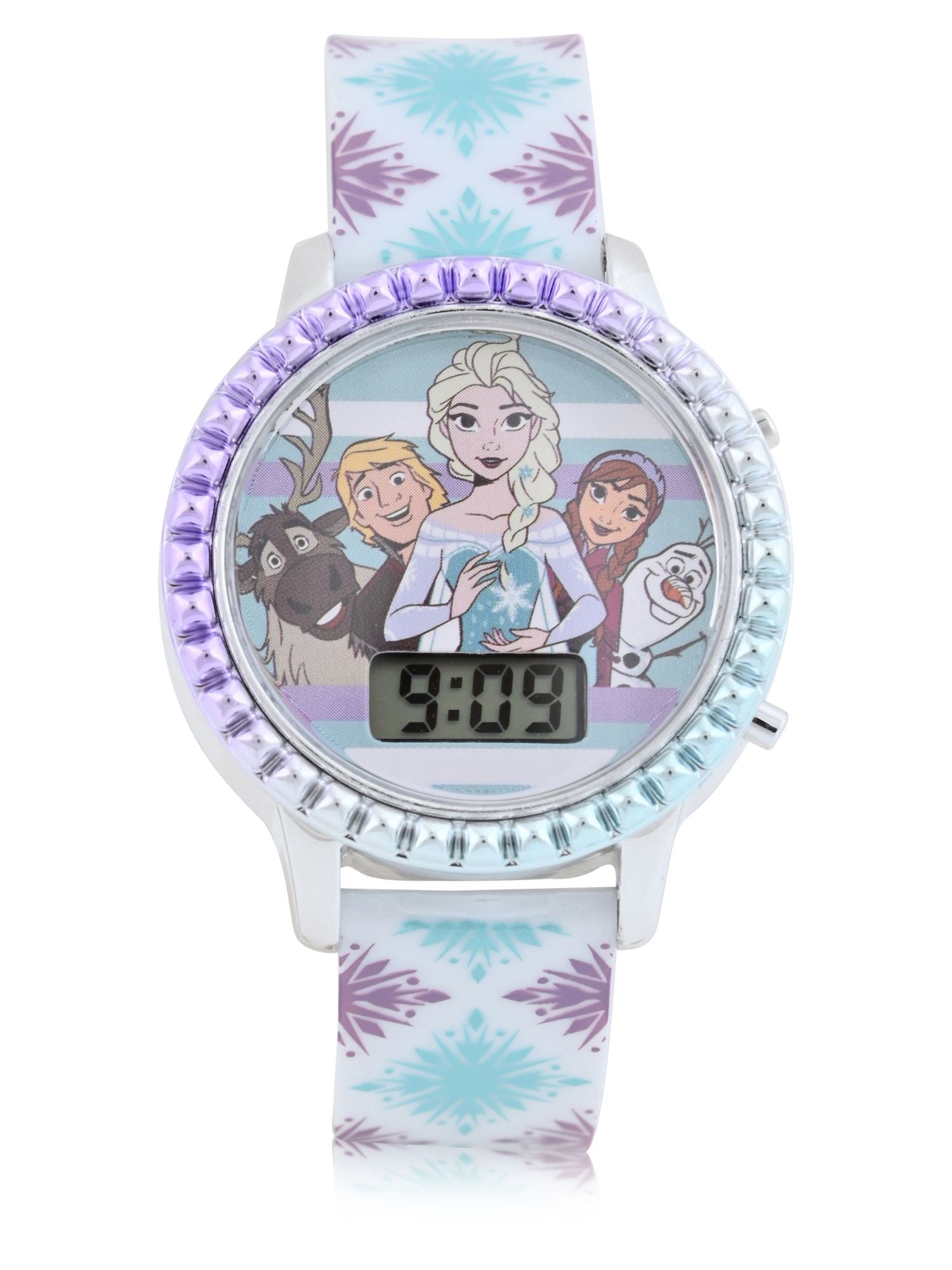 Frozen Flashing Lights LCD Watch with Printed Strap - Walmart.com