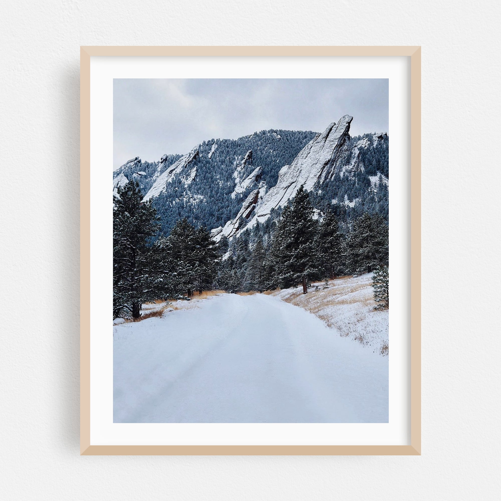 Frozen Flatiron - Boulder Colorado Photography Mountain Winter Snow ...
