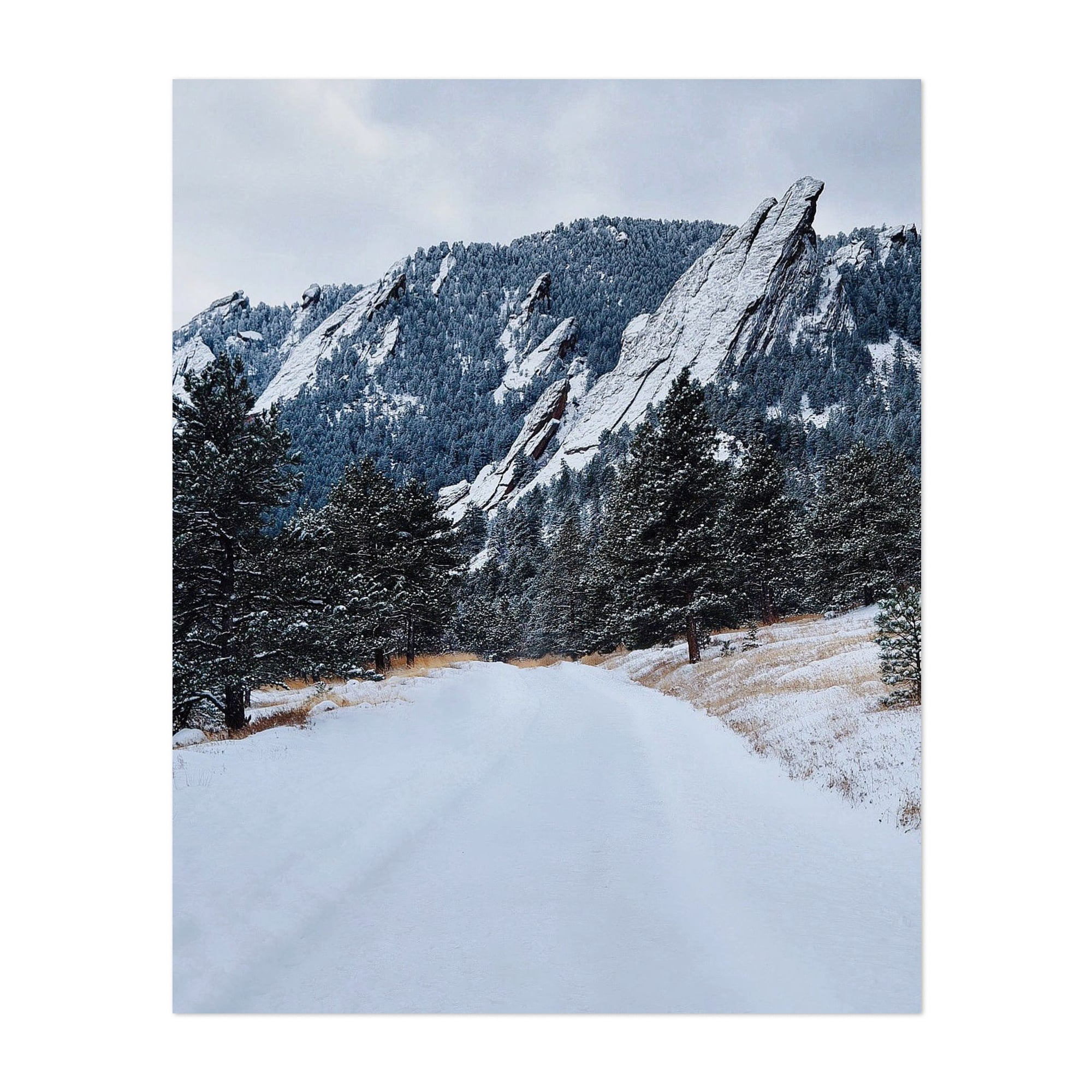 Frozen Flatiron - Boulder Colorado Photography Mountain Winter Snow ...