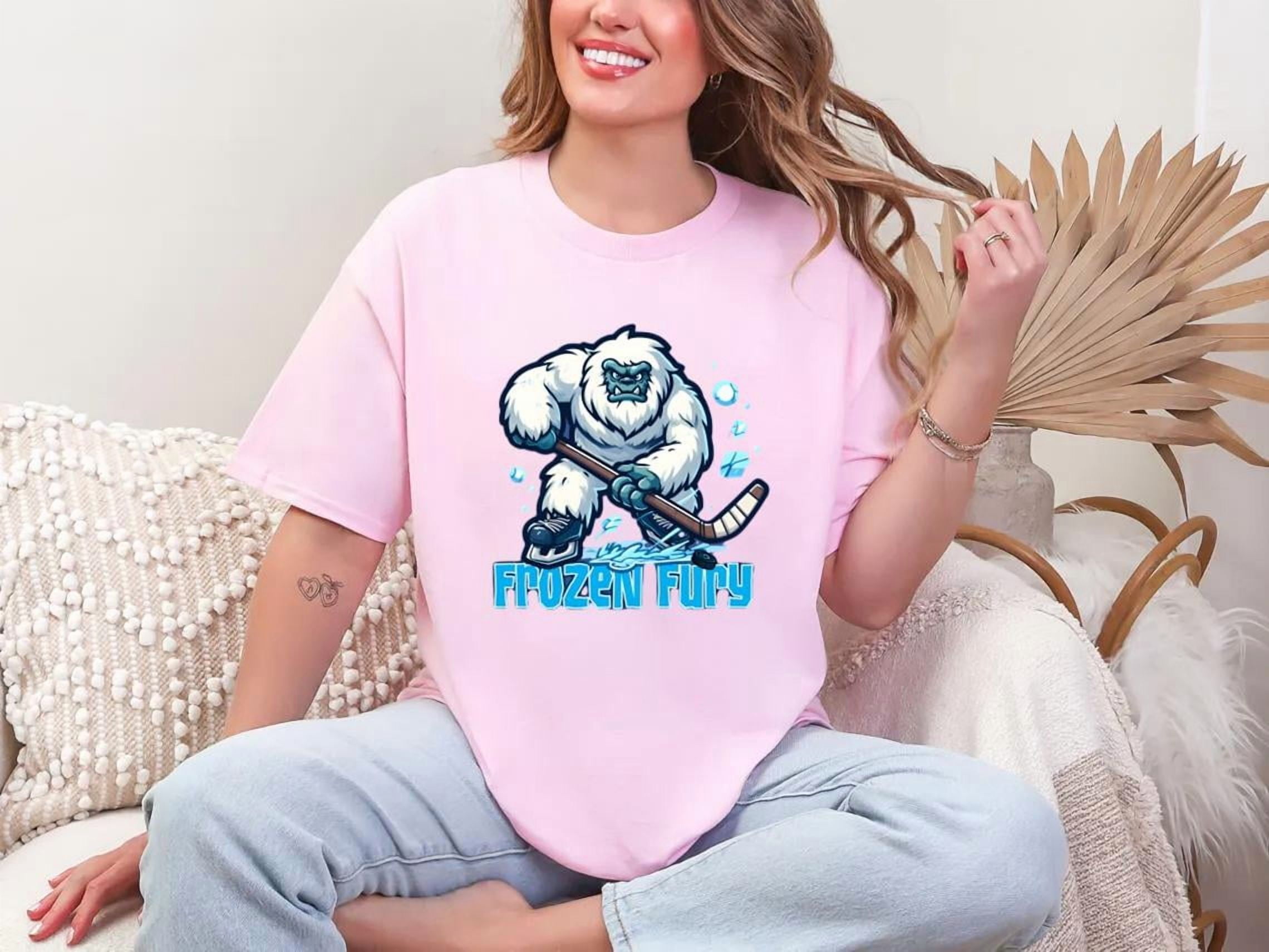 Frozen Fury Yeti Ice Monster Winter Power Fantasy Unisex T-shirt, for men & women, up to size ...