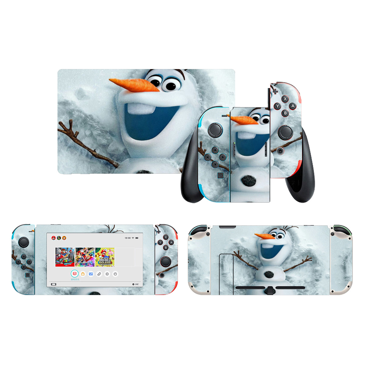 Frozen Game Switch Skin - Anime Cartoon Game Sticker, No Bubble ...