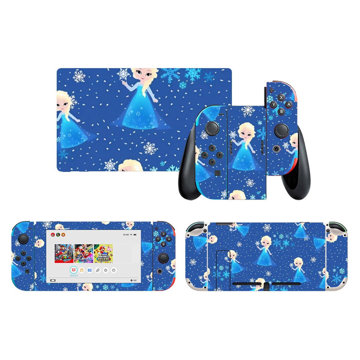 Frozen Game Switch Skin - Anime Cartoon Game Sticker, No Bubble ...