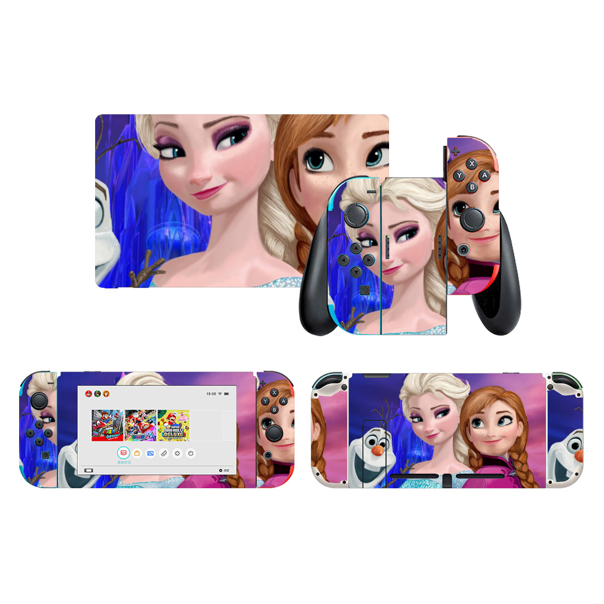 Frozen Game Switch Skin - Anime Cartoon Game Sticker, No Bubble ...