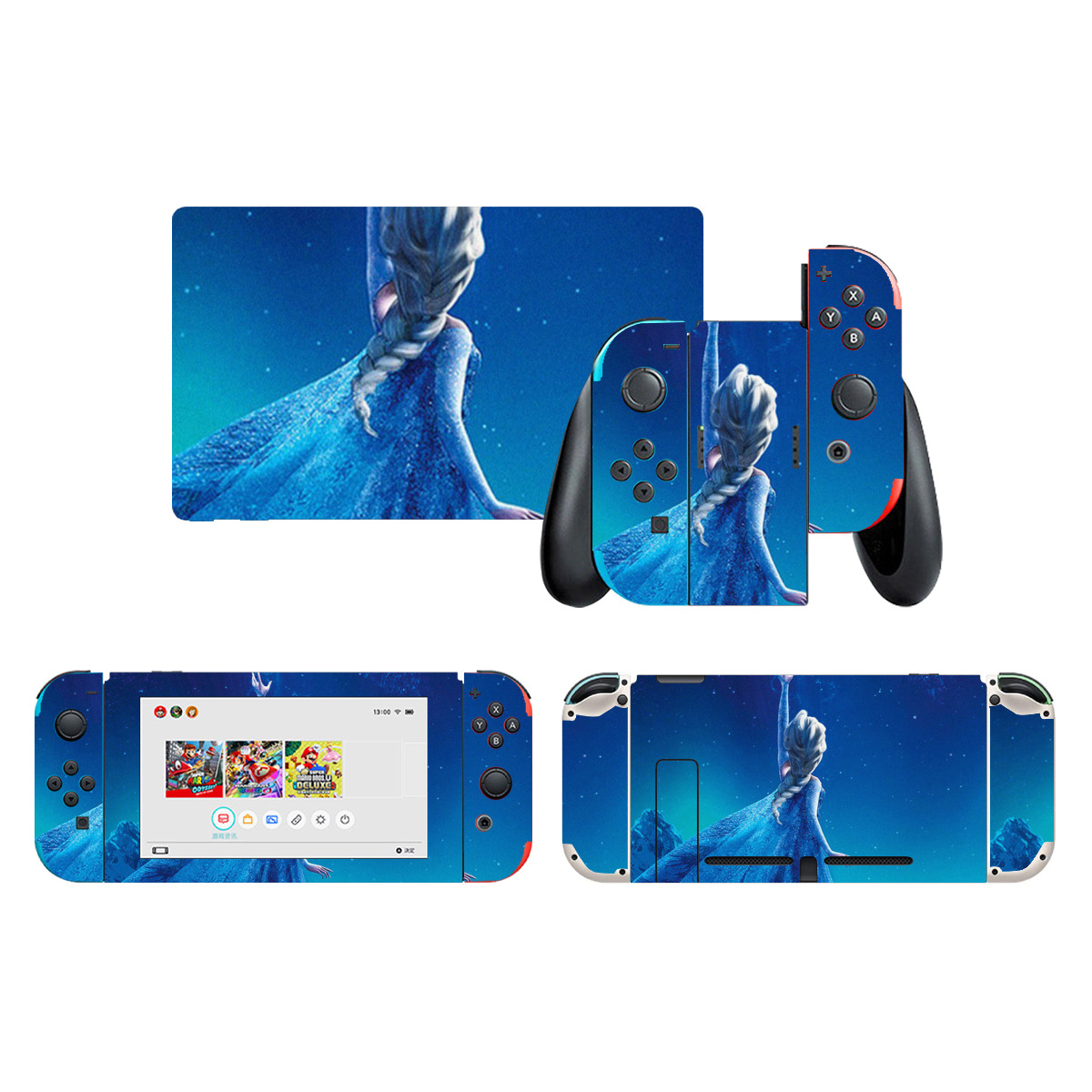 Frozen Game Switch Skin - Anime Cartoon Game Sticker, No Bubble ...