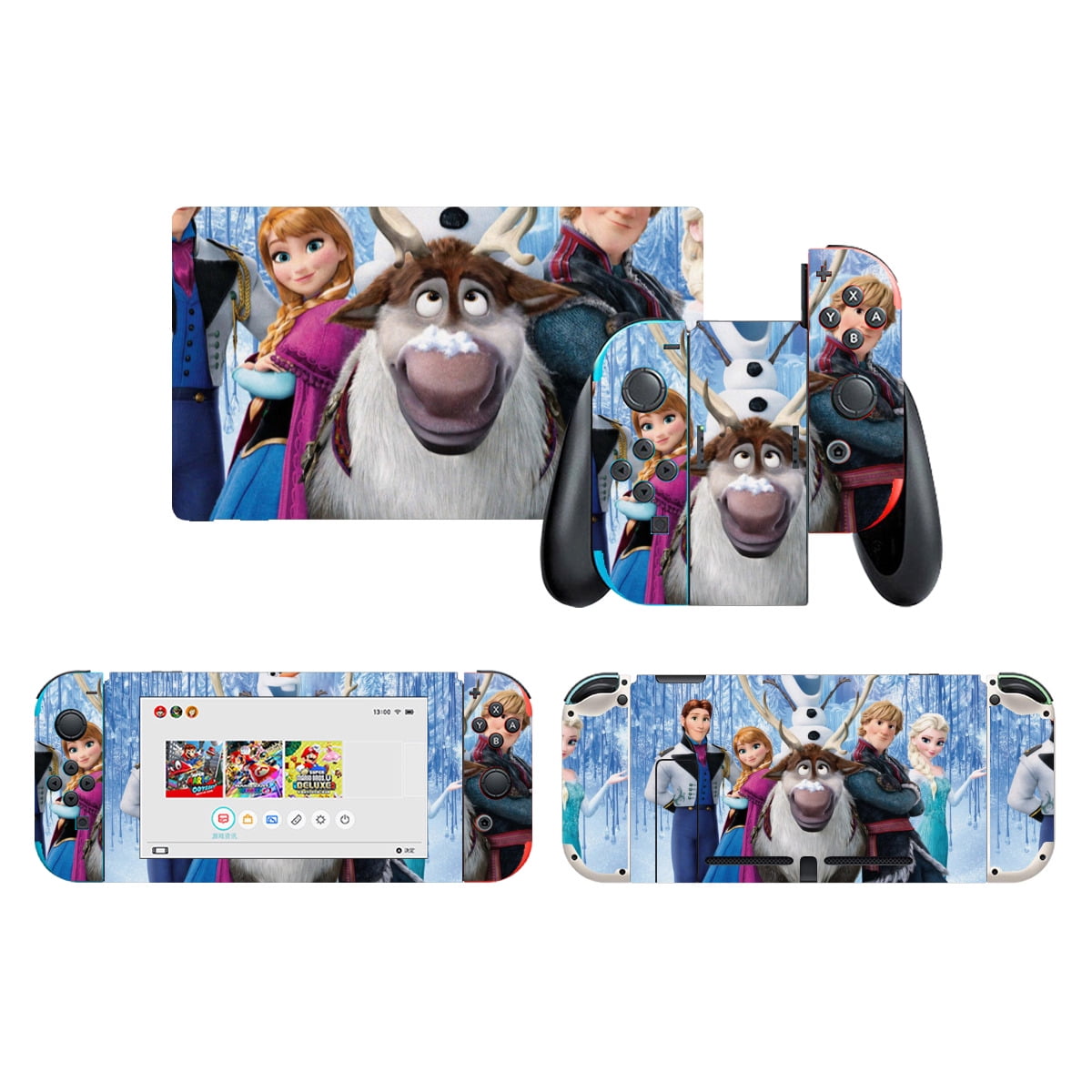 Frozen Game Switch Skin - Anime Cartoon Game Sticker, No Bubble ...