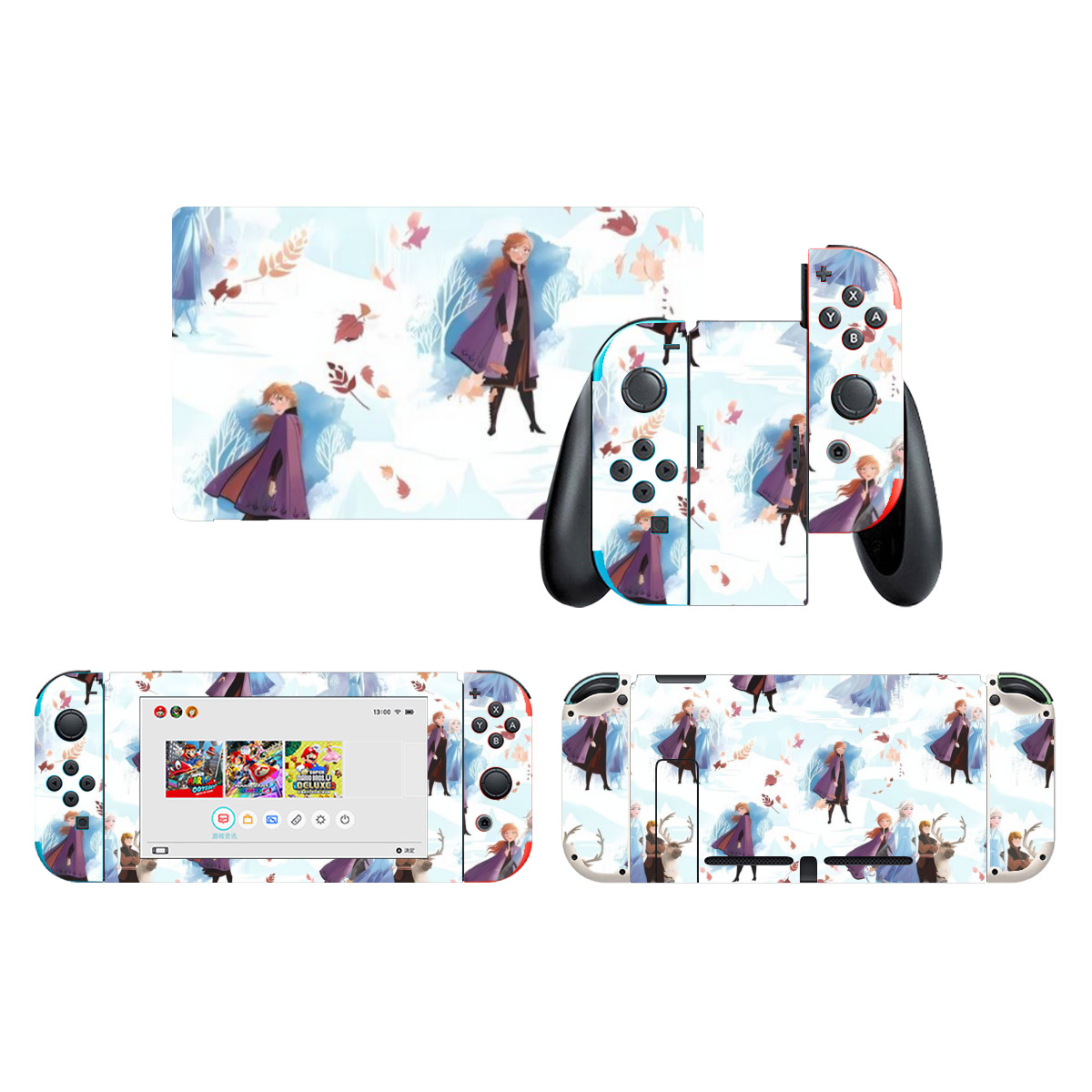 Frozen Game Switch Skin - Anime Cartoon Game Sticker, No Bubble ...
