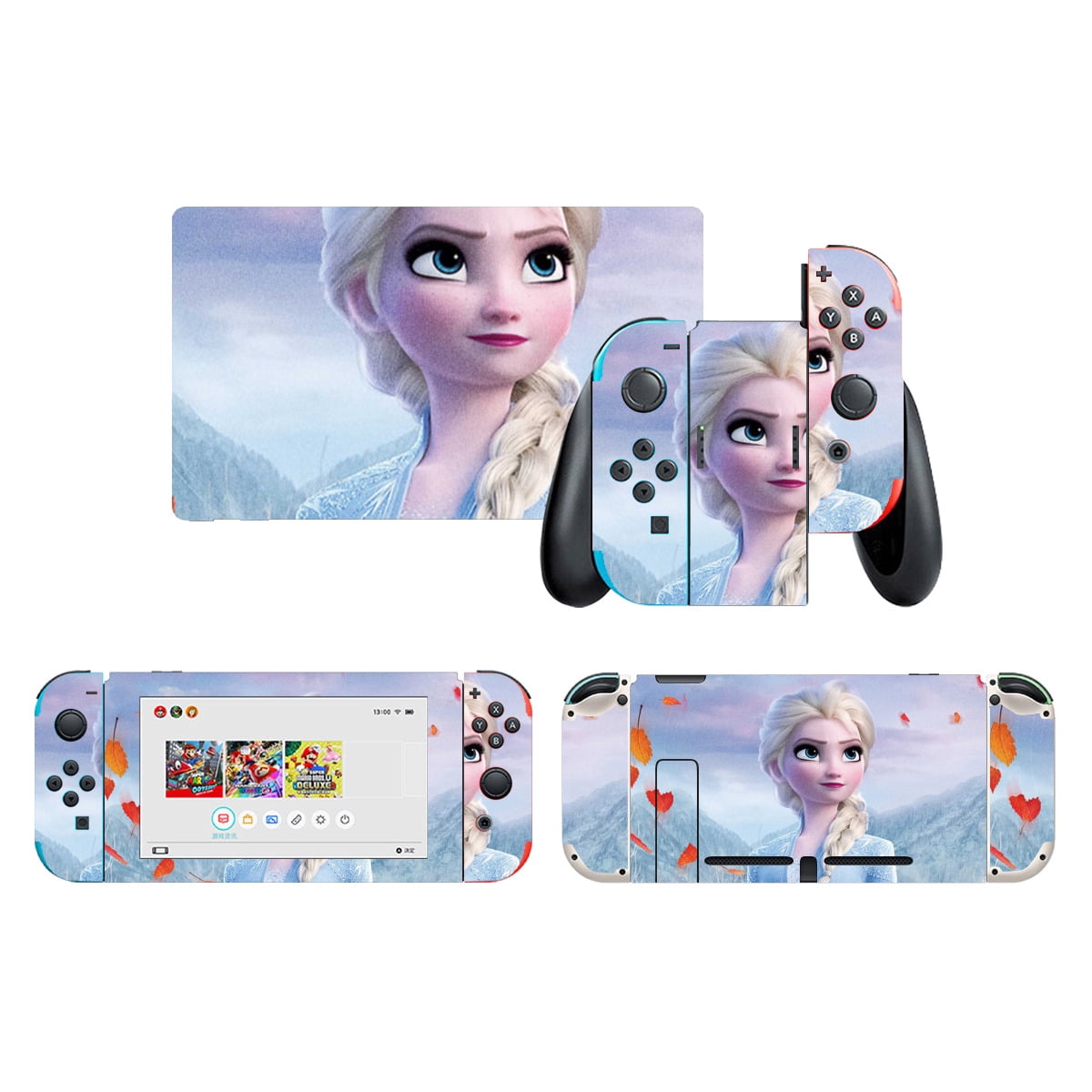 Frozen Game Switch Skin - Anime Cartoon Game Sticker, No Bubble ...