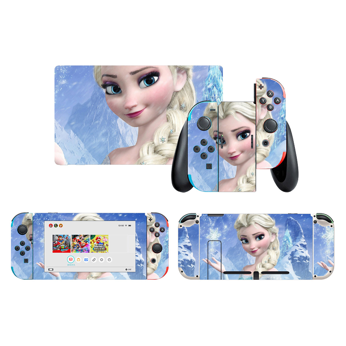 Frozen Game Switch Skin - Anime Cartoon Game Sticker, No Bubble ...
