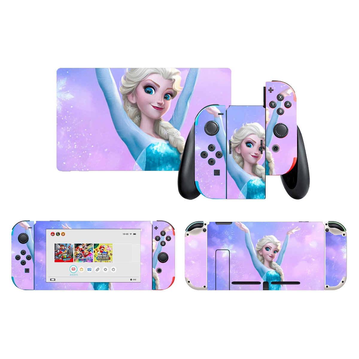 Frozen Game Switch Skin - Anime Cartoon Game Sticker, No Bubble ...