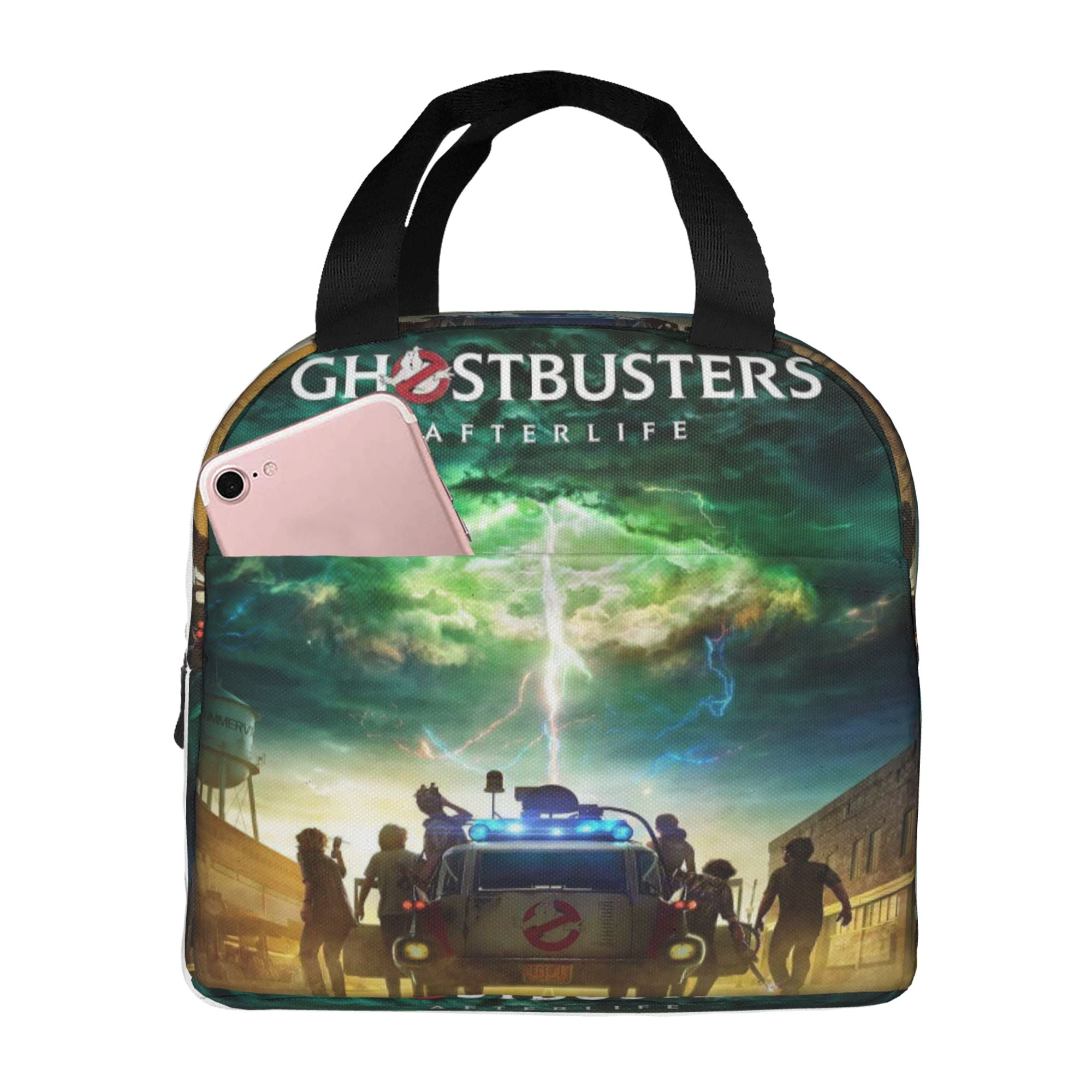 Frozen Ghostbusters Lunch Bag Portable Tote Bag Insulated Lunch Box ...