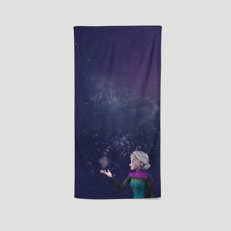 Frozen Girl Elsa has designed a one-of-a-kind towel, making it an ...