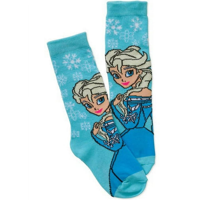 Frozen Girls Elsa Olaf 2 Pack Knee High Socks (L 4/10) - Walmart.com