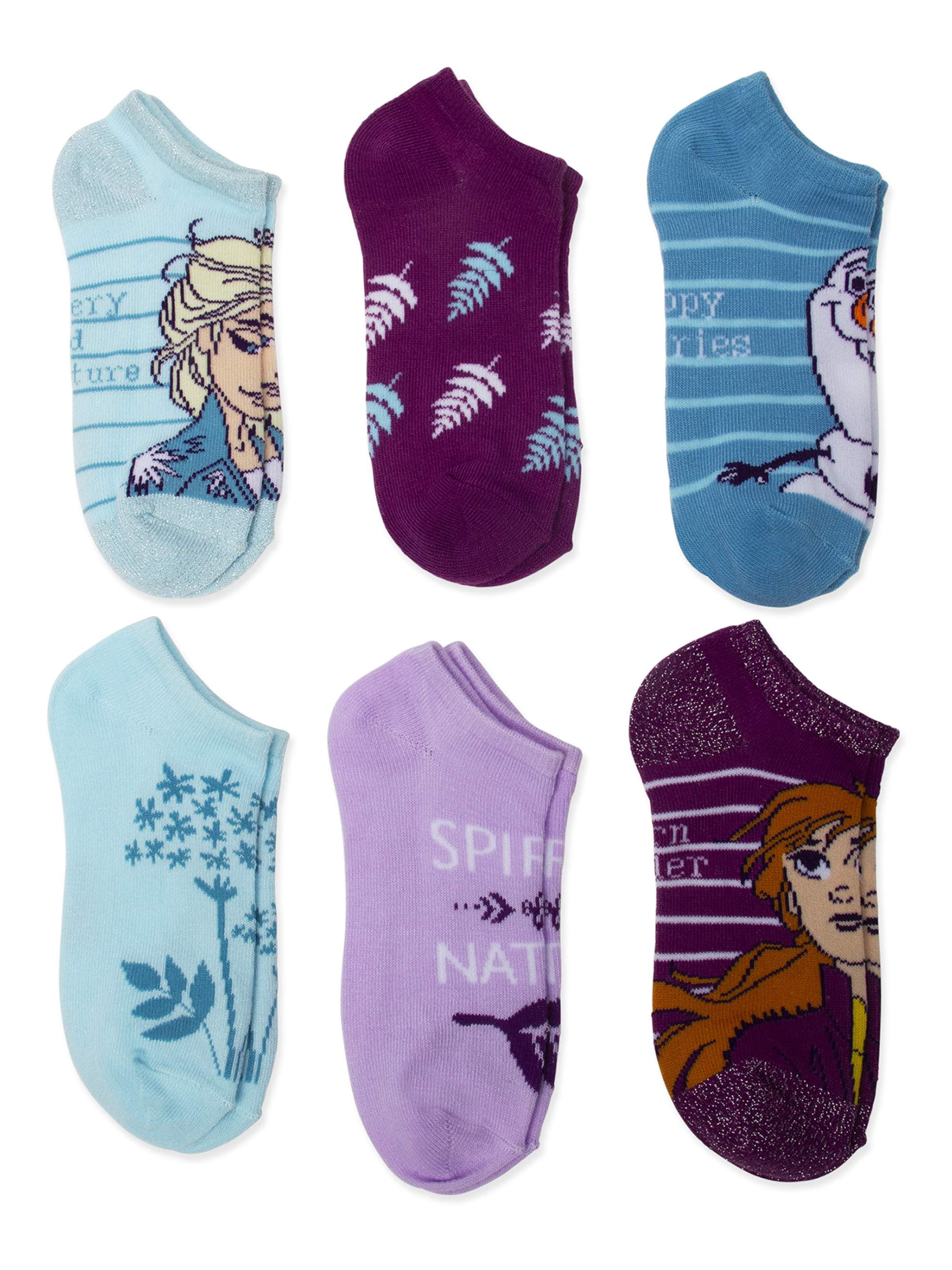 Frozen Girls Socks, 6 Pack - Walmart.com