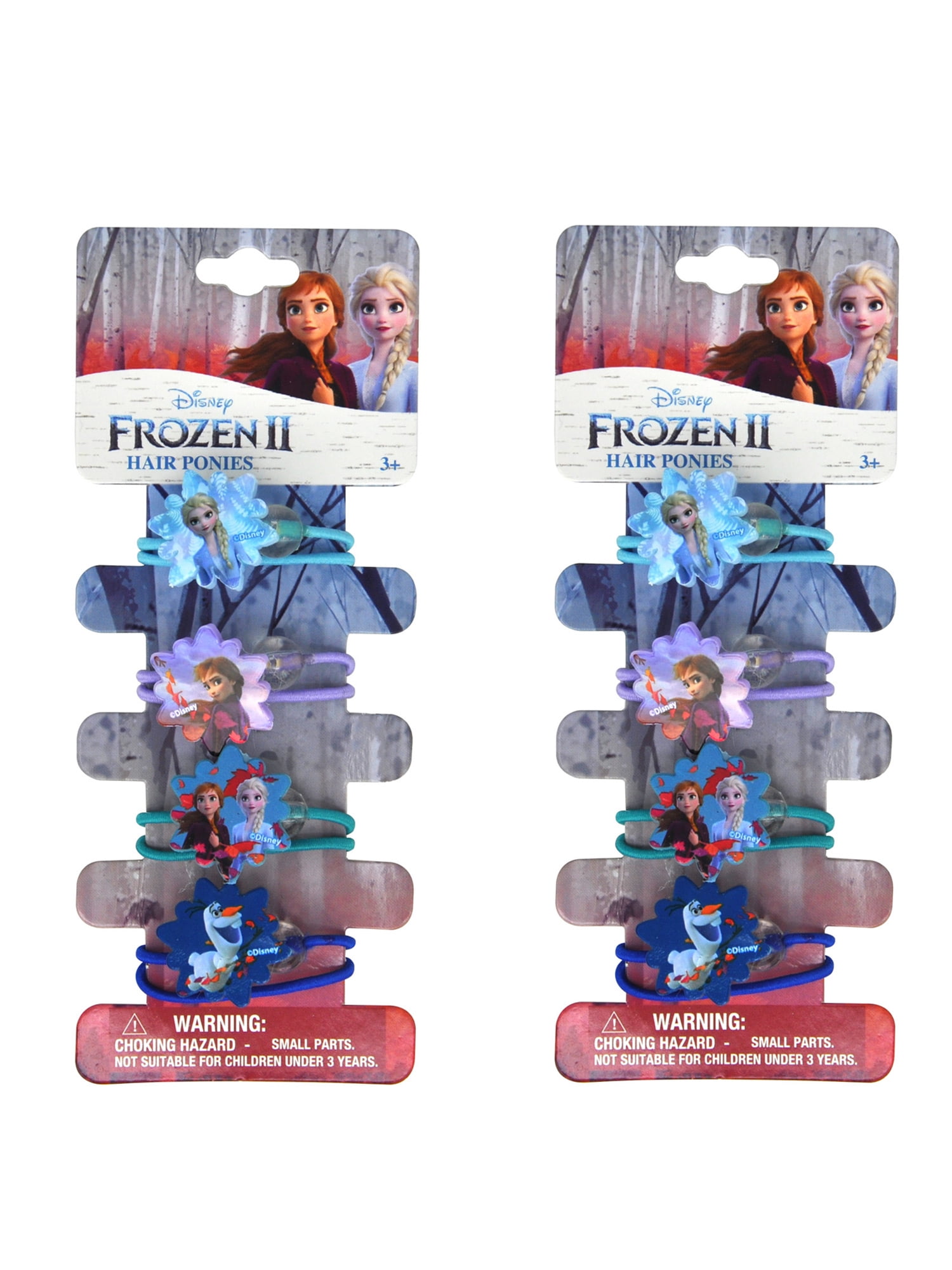 Frozen II Elsa Anna Olaf Girls Elastic Hair Ties Ponies 8-CT - Walmart.com