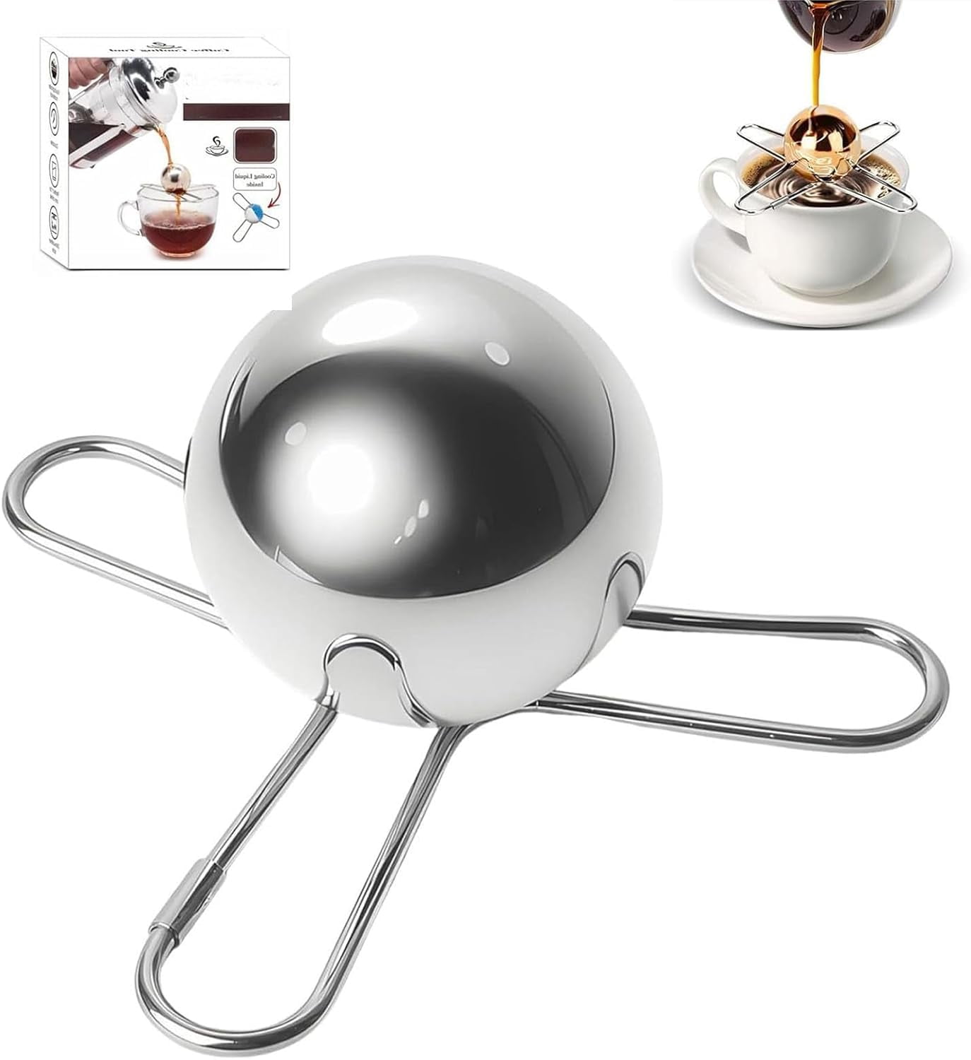 Frozen Ice Ball for Espresso,Frozen Espresso Ball,Reusable Extract ...