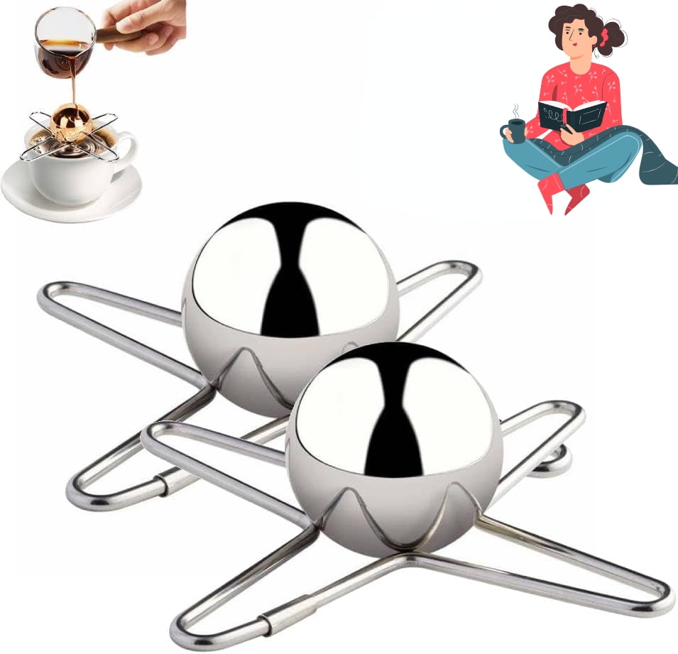 Frozen Ice Ball for Espresso,Stainless Steel Coffee Cooler,Ice Coffee ...