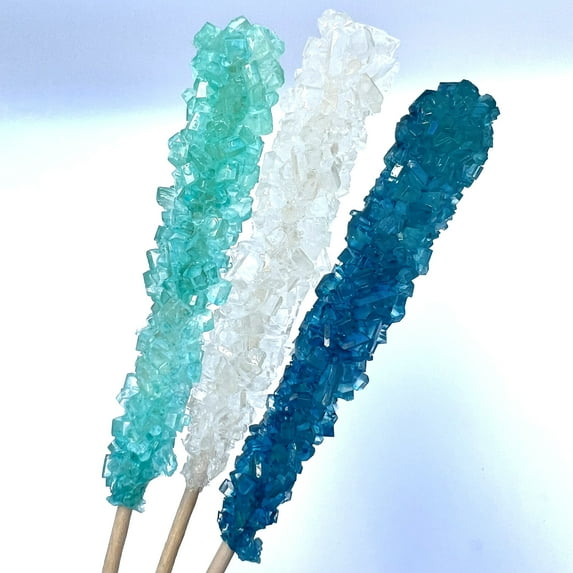 Frozen Ice Rock Candy Sticks, Blue Raspberry, Cotton Candy ...