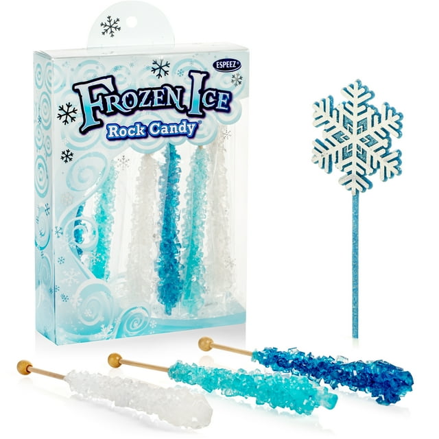 Frozen Ice Rock Candy On a Stick, 6 Ct. Wrapped, 1 Ice Queen Wand ...