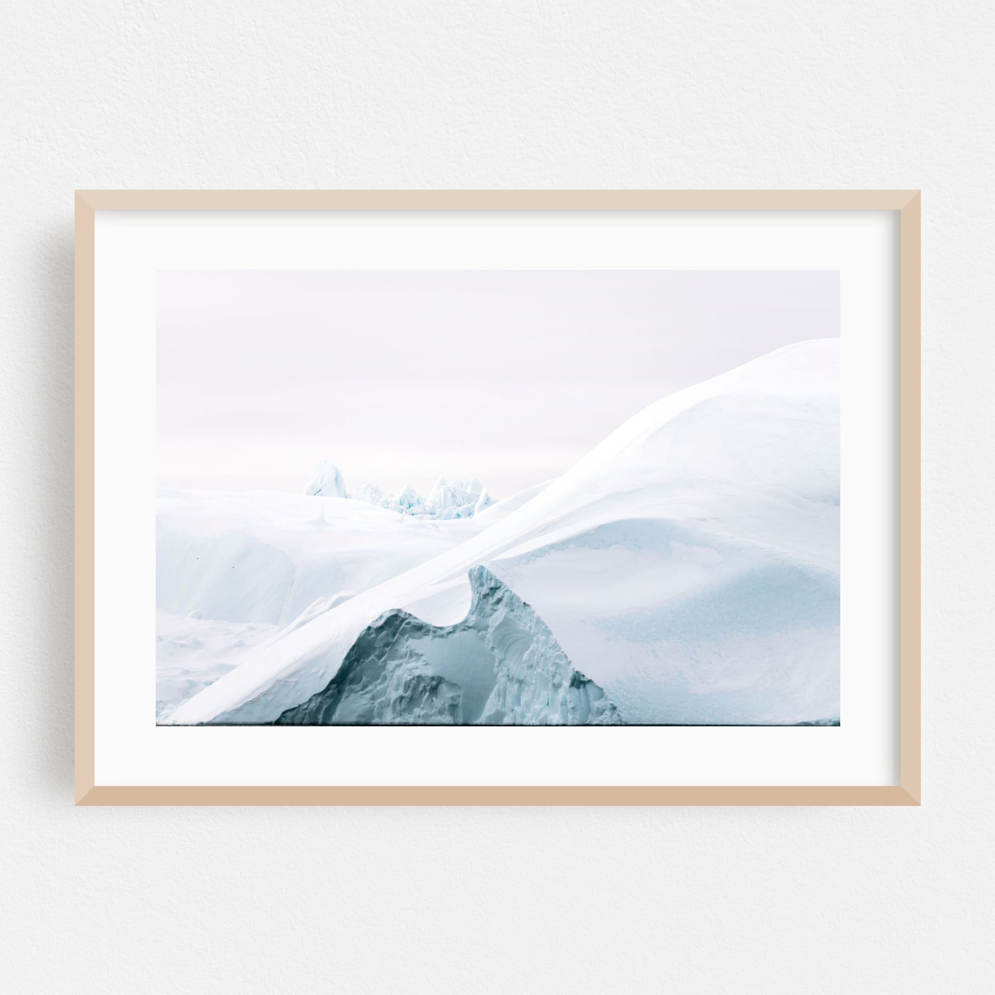 Frozen Ice White on White - Greenland Photography Snow Minimalist ...