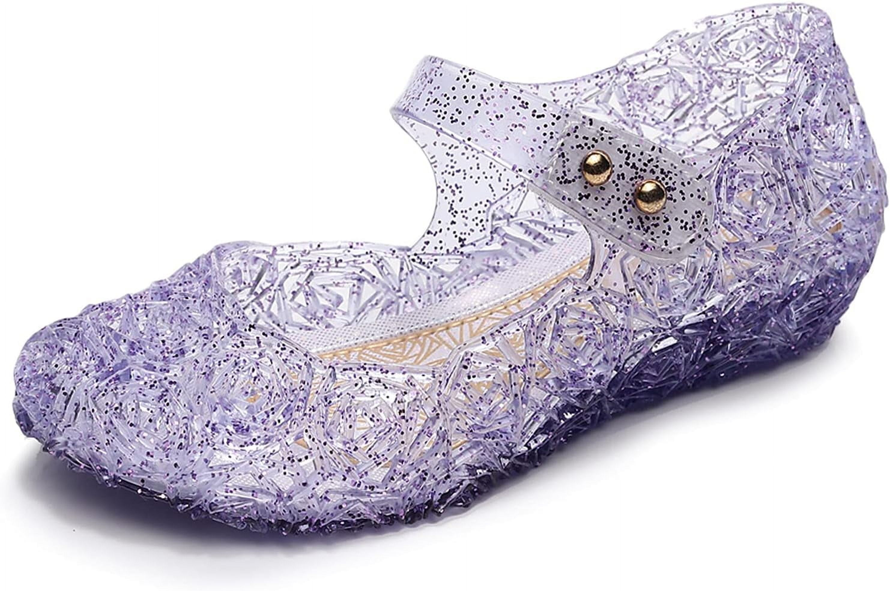 Frozen Inspired Elsa Flats Mary Jane Dance Party Cosplay Jelly Shoes ...