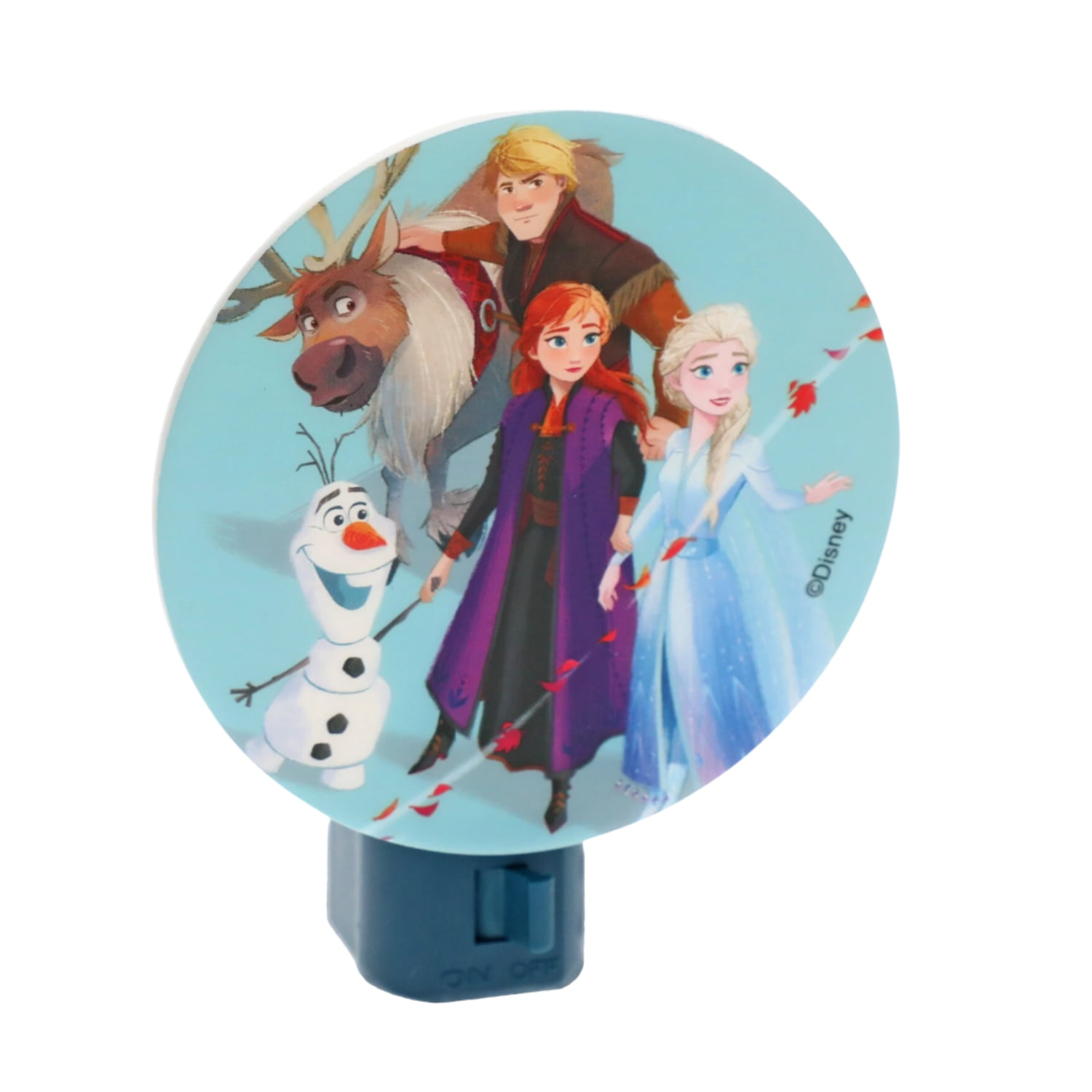 Frozen LED Wall Night Light W/Rotary Shade Kids Girls Toddlers Manual ...