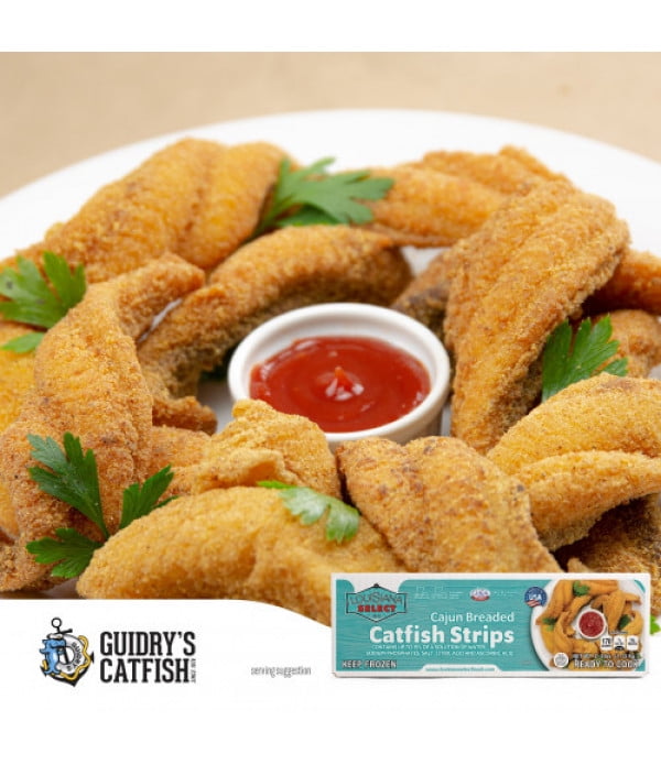 Guidry's Frozen Breaded Catfish Fillet Strips 2.5lb - Premium Seafood ...
