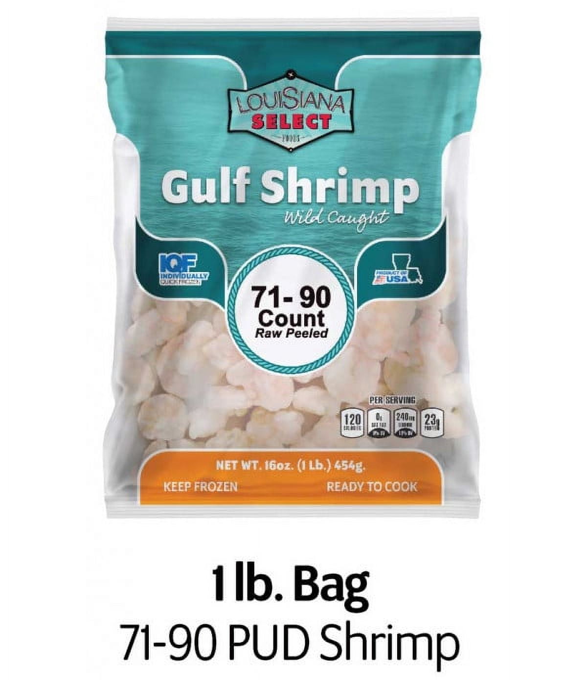 Frozen La Select Peeled Gulf Shrimp for Office Kitchen - Walmart ...