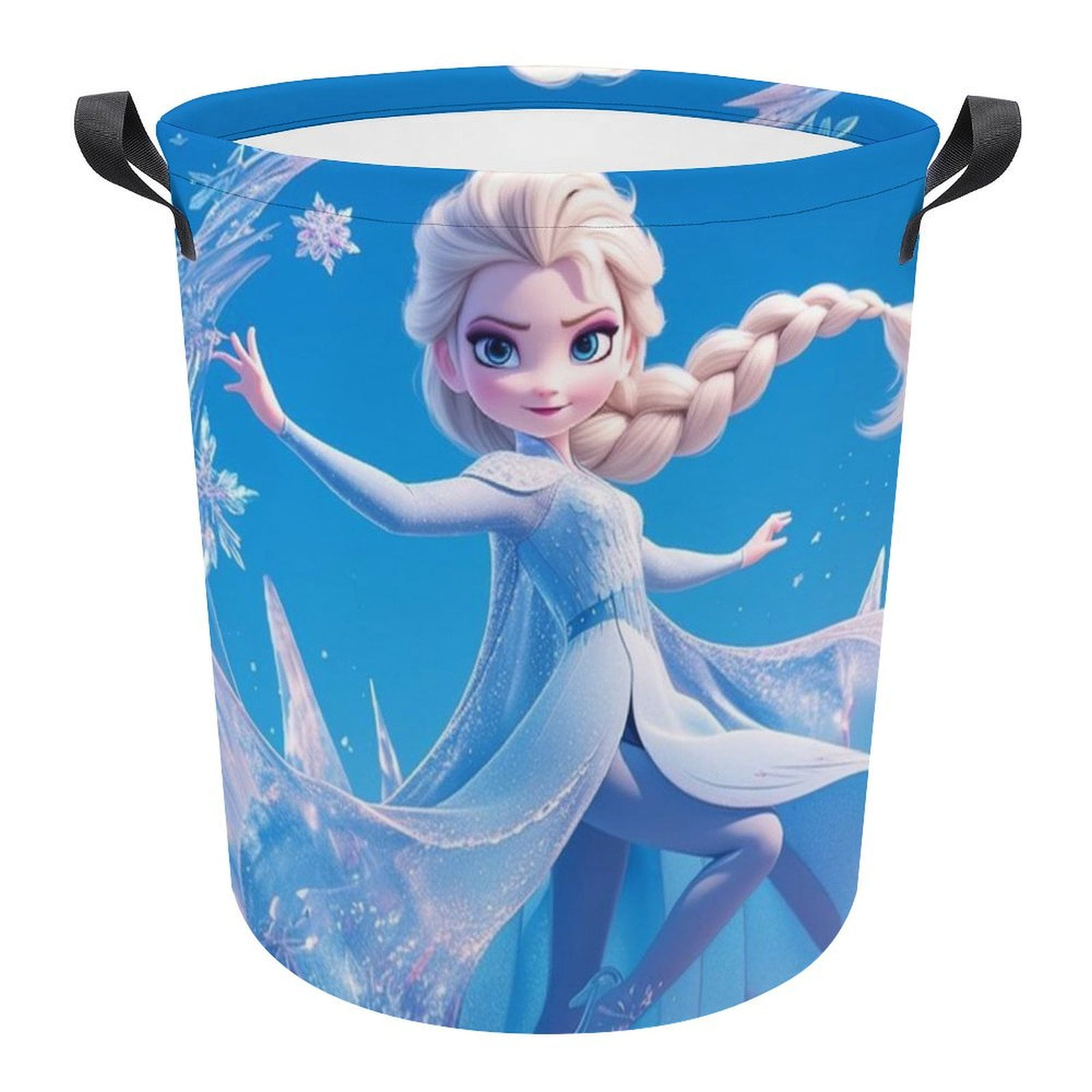 Frozen Laundry Basket Canvas Fabric Collapsible Organizer Basket for ...