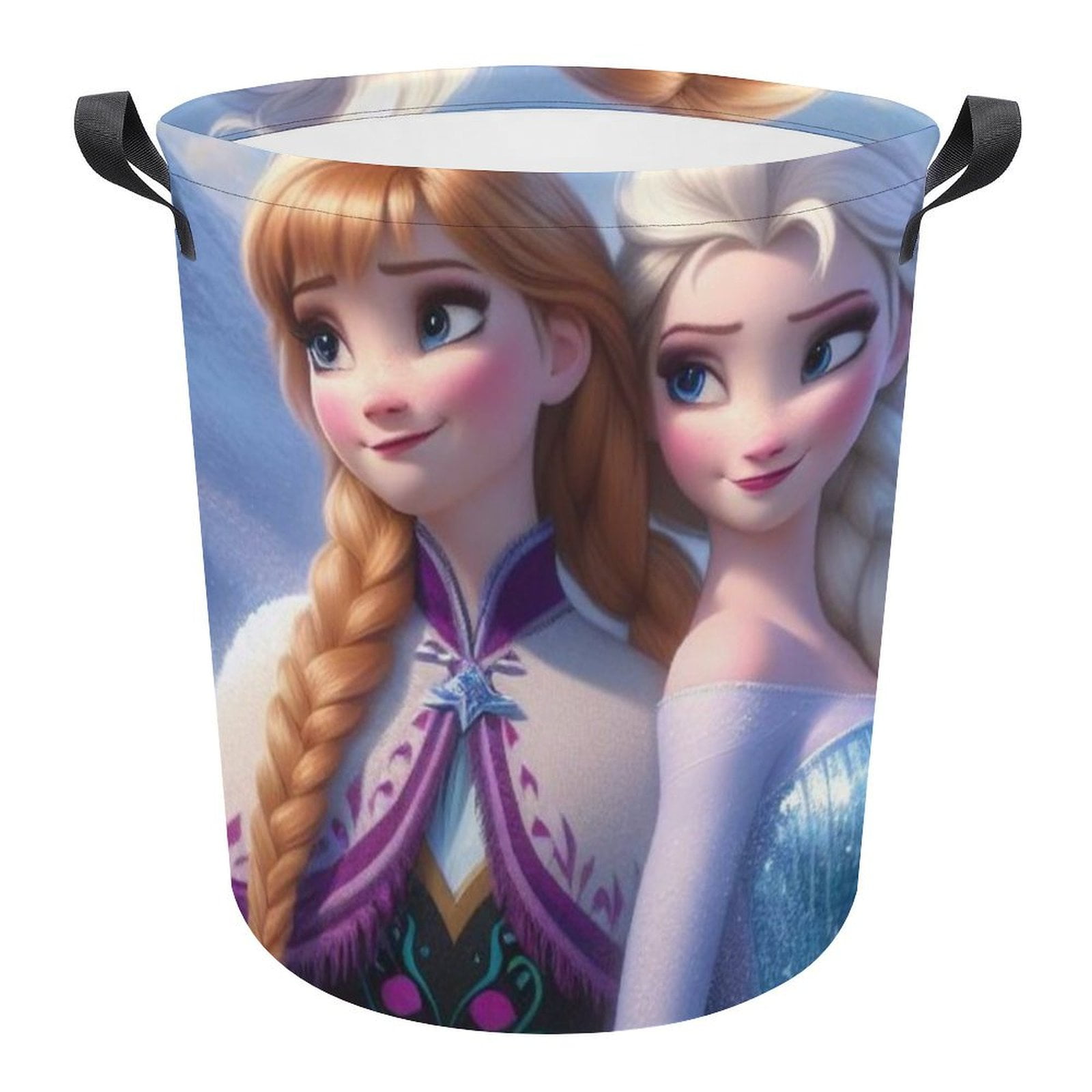 Frozen Laundry Basket Canvas Fabric Collapsible Organizer Basket for ...