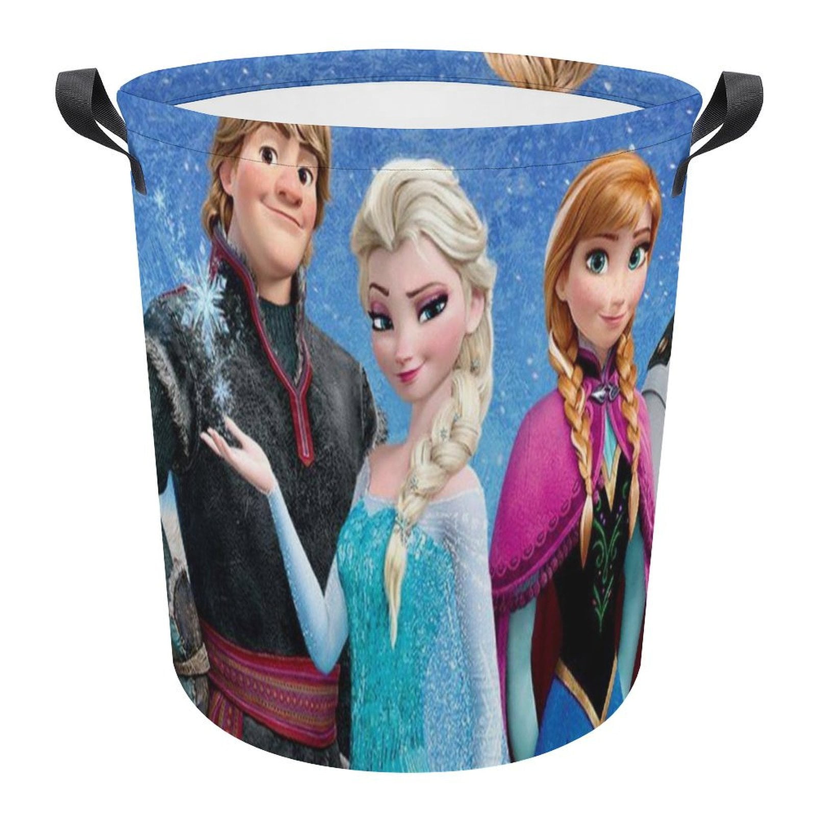 Frozen Laundry Basket Canvas Fabric Collapsible Organizer Basket for ...