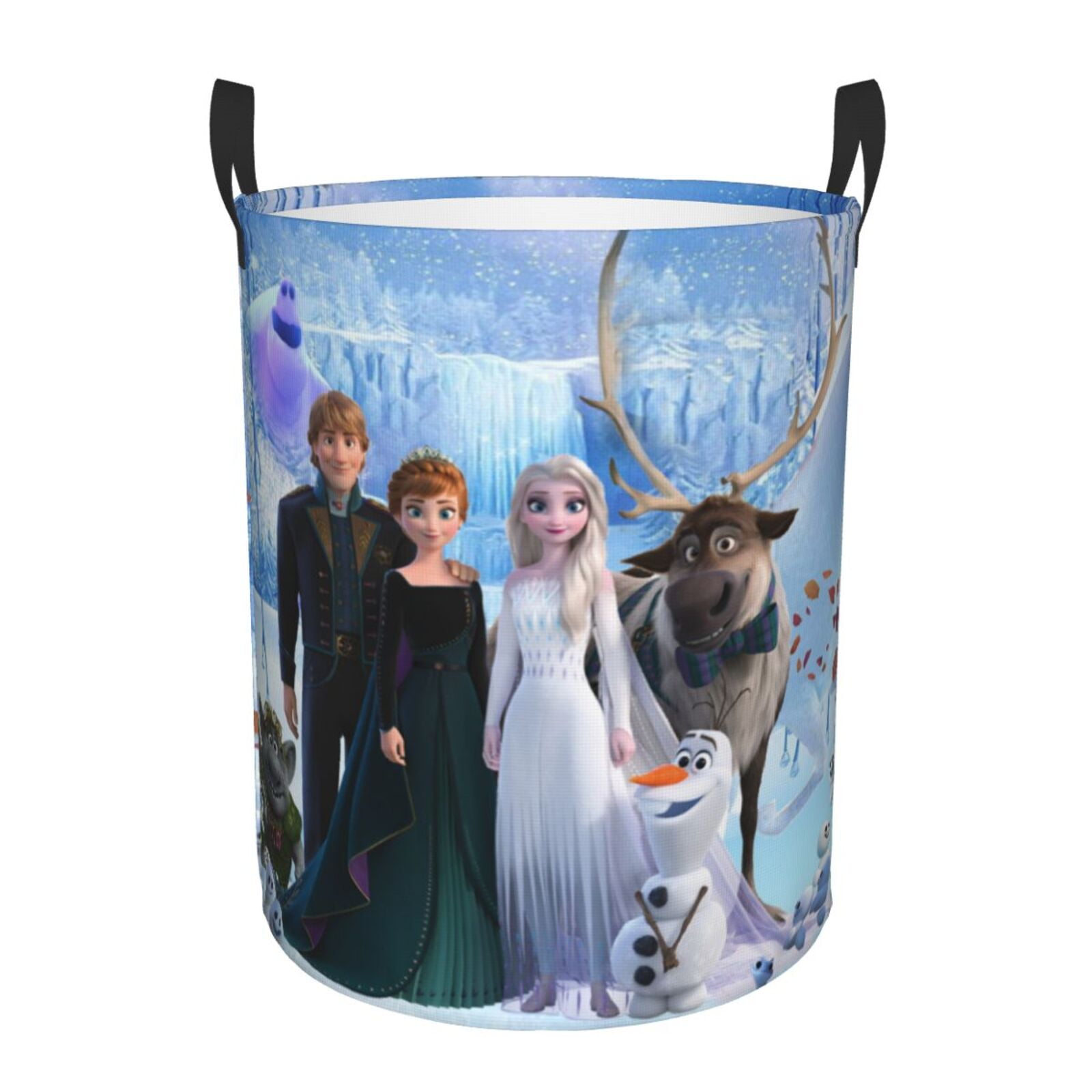 Frozen Laundry Hamper Basket with Handles, Lightweight Storage Basket ...