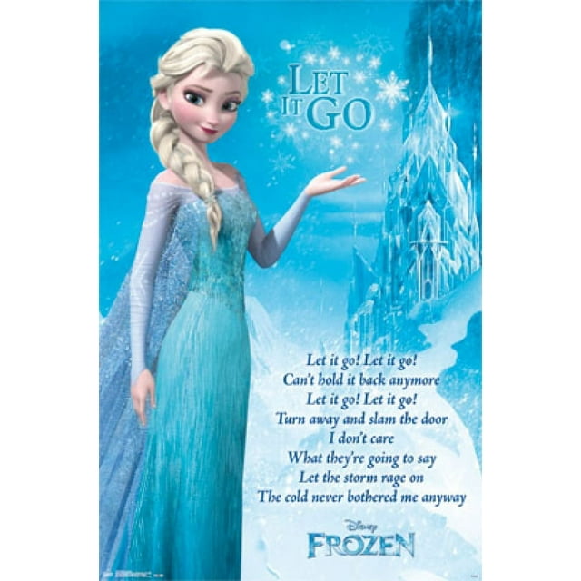 Frozen - Let it Go Lyrics Poster Print (24 x 36) - Walmart.com