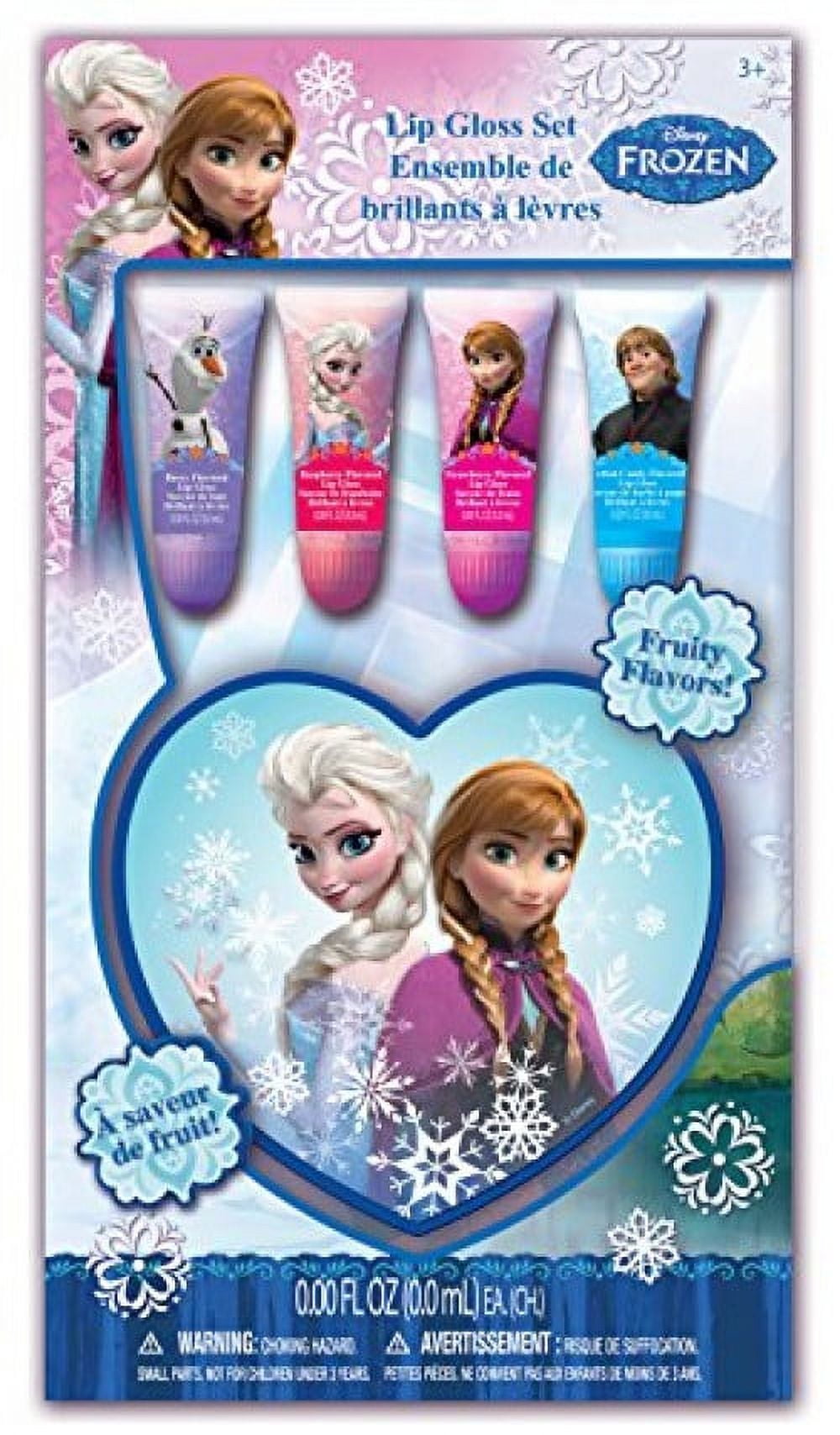 Frozen Princess Kids Flavored Lip Gloss Set with Cute Heart Box ...