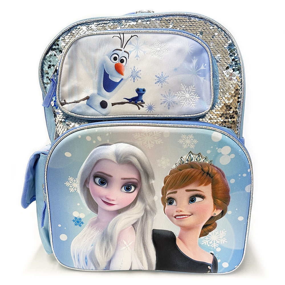Frozen New 3D Molded Magic Sequins 16" Large Backpack - Walmart.com