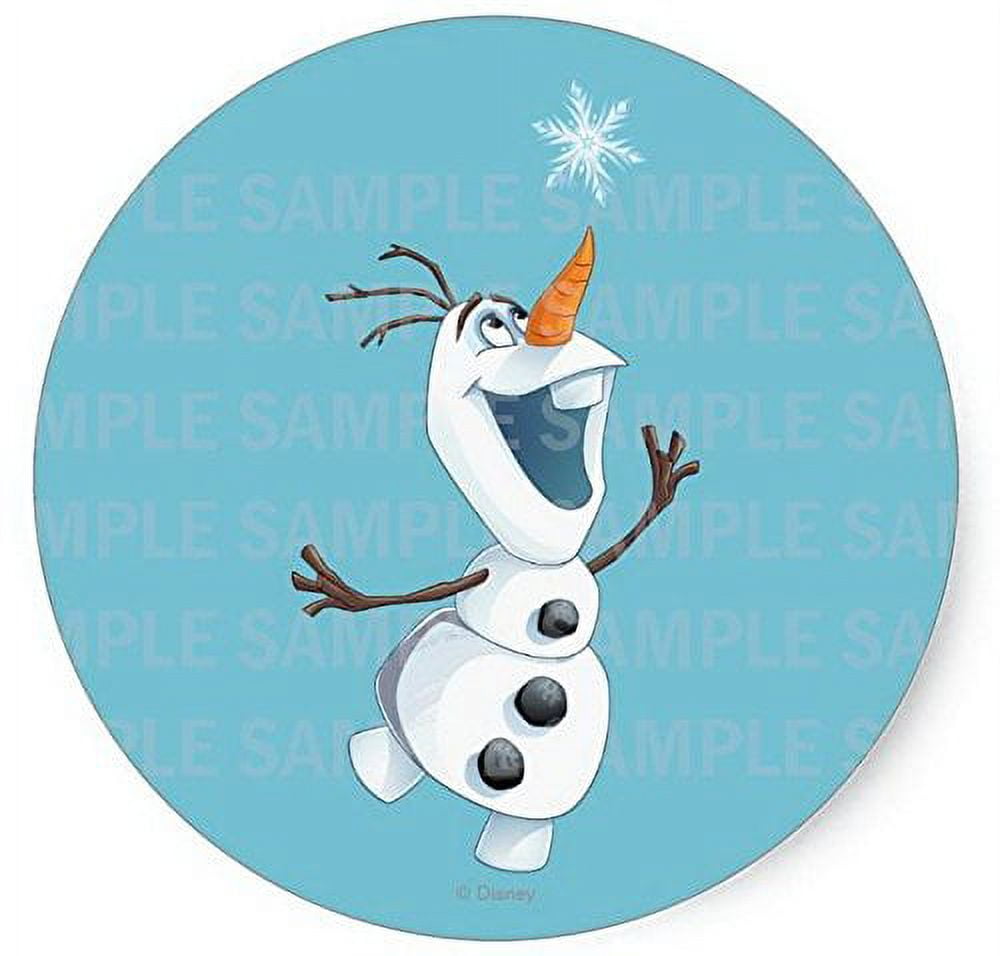 Frozen Olaf Disney Birthday Edible Image Photo 8" Round Cake Topper ...