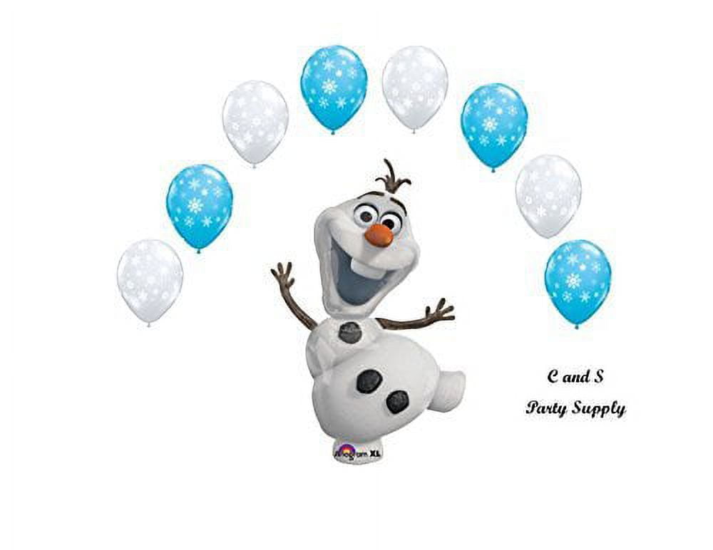 Frozen Olaf 'Flurry' Disney Themed Helium Balloons Decoration Kits for ...