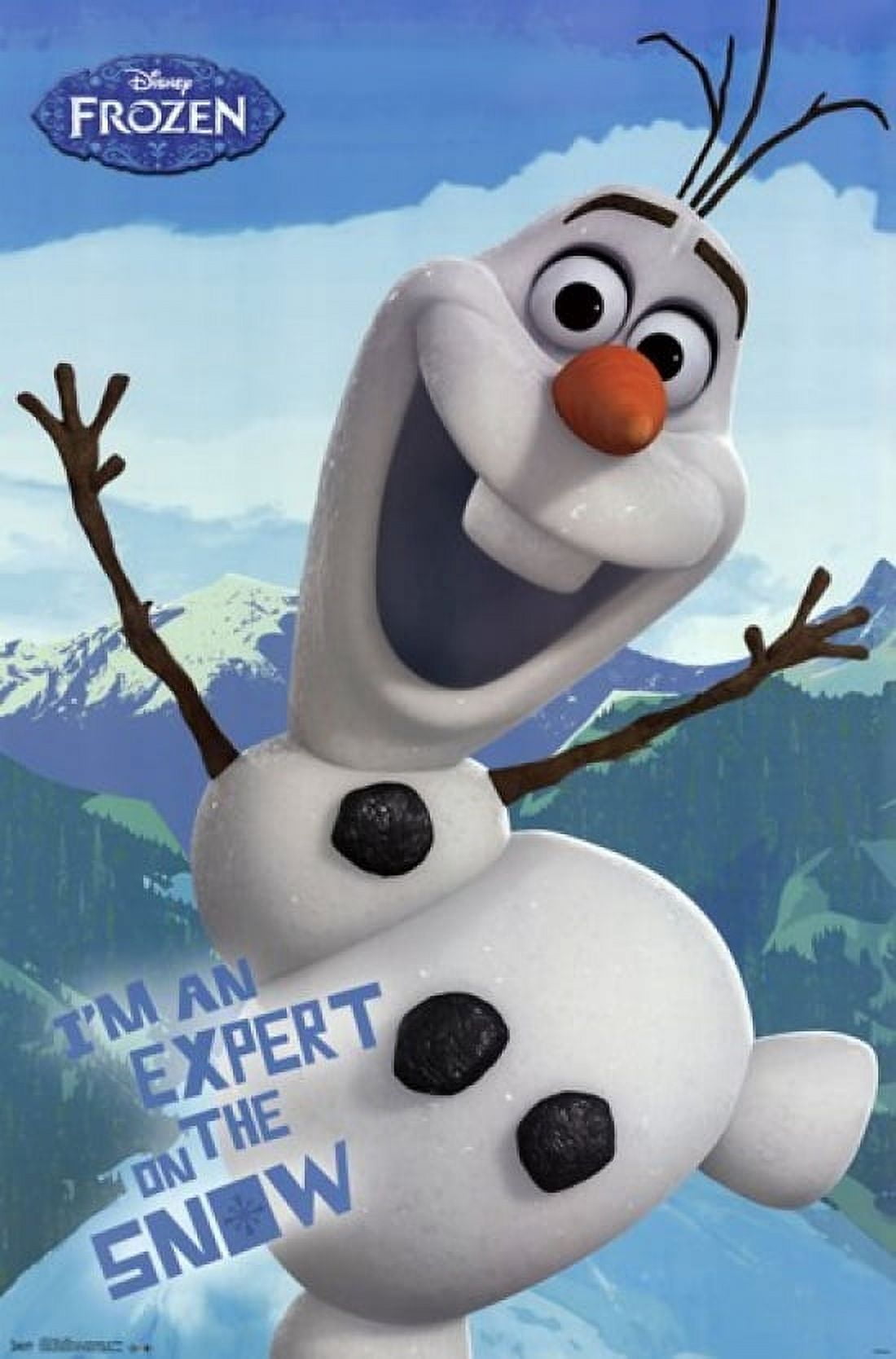 Frozen - Olaf Poster Print (22 x 34) - Walmart.com