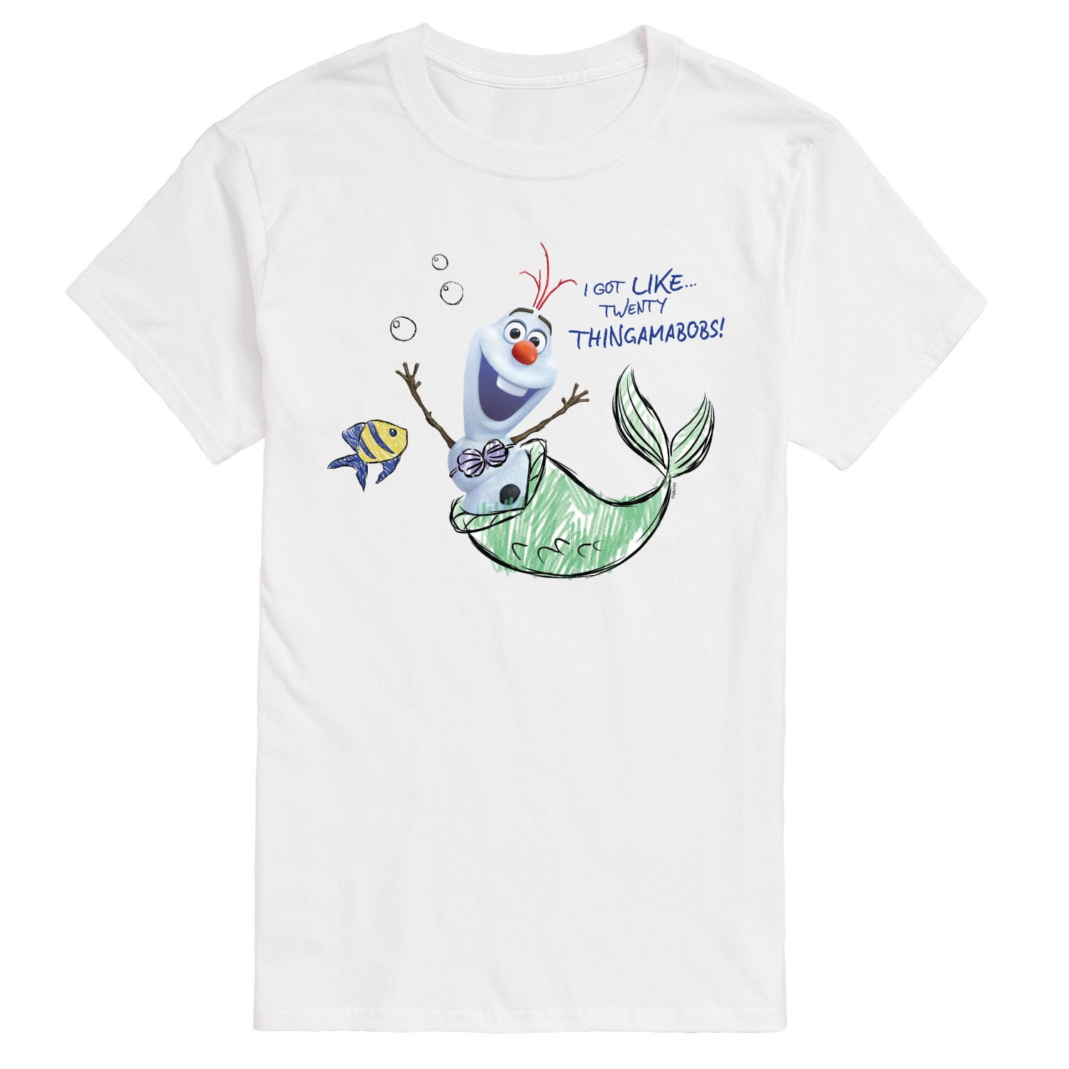Frozen - Olaf Presents - Olaf Ariel - Men's Short Sleeve Graphic T ...