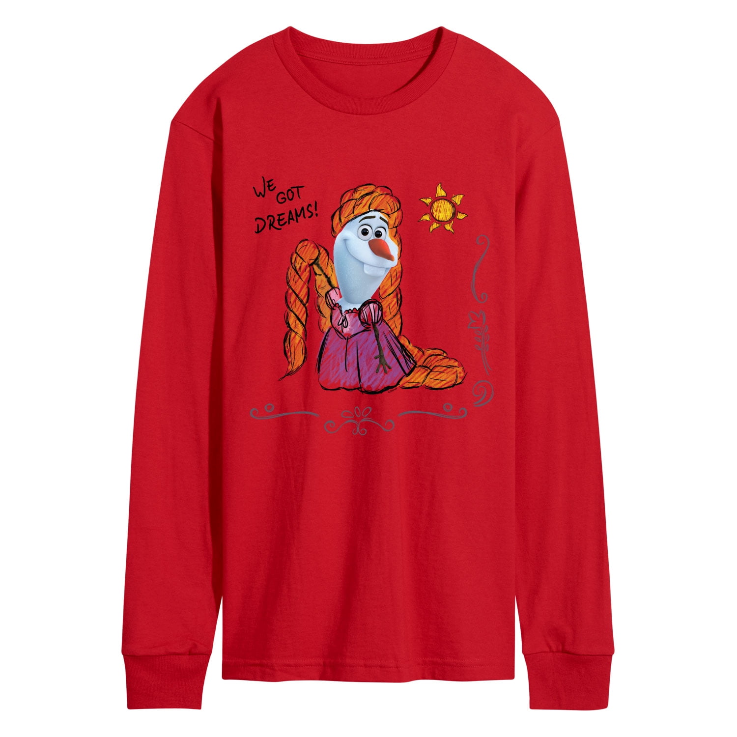 Frozen - Olaf Presents - Olaf Tangled - Men's Long Sleeve T-Shirt ...