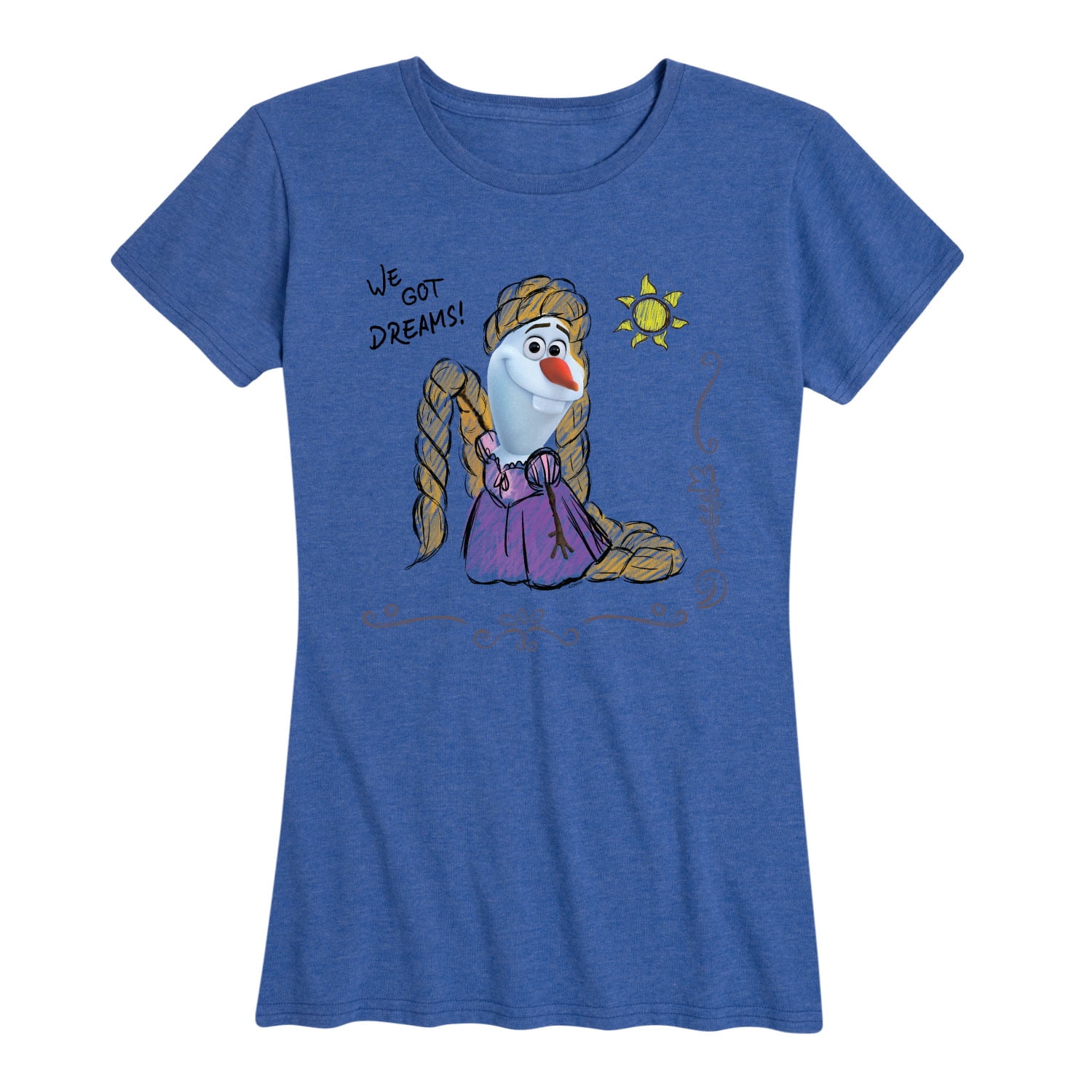 Frozen - Olaf Presents - Olaf Tangled - Women's Short Sleeve Graphic T ...