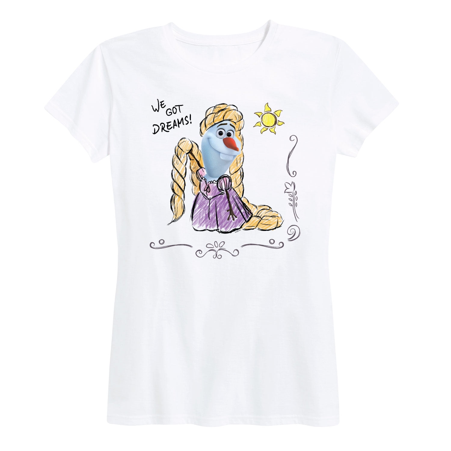 Frozen - Olaf Presents - Olaf Tangled - Women's Short Sleeve Graphic T ...