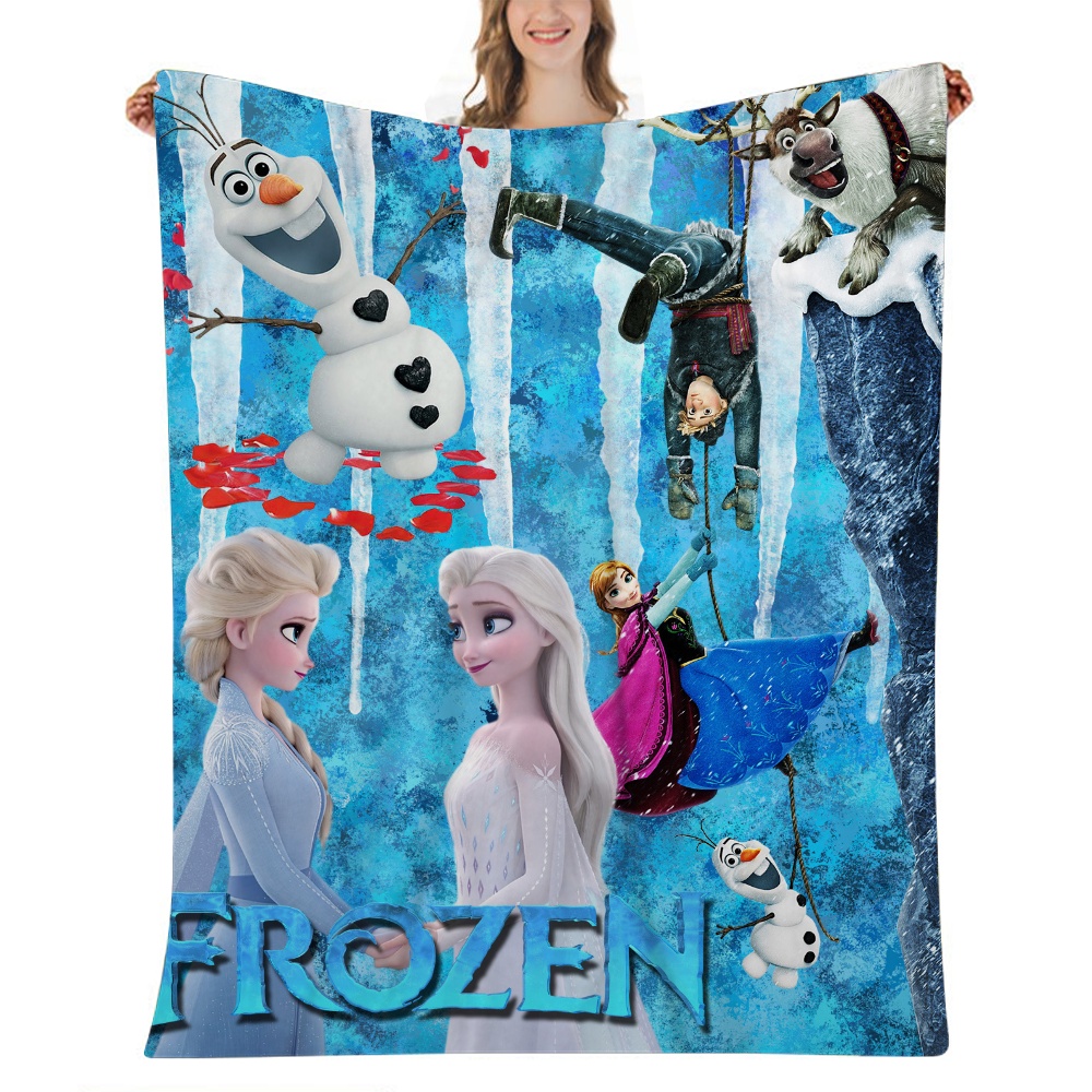 Frozen Olaf Rooms Blanket 40x58 inch Bed Throws Blankets for Sofas Soft ...