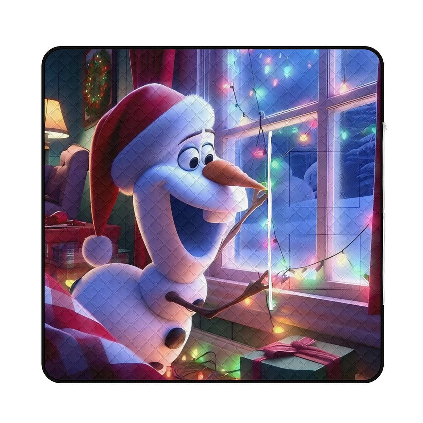 Frozen Olaf Waterproof Foldable Beach Blanket Picnic Mat Tote Perfect ...