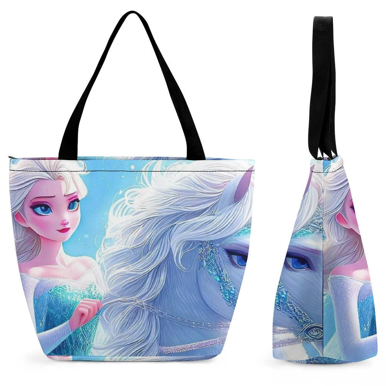 Frozen Pattern Extra Large Shoulder Tote Bag for Beach Travel Weekender ...