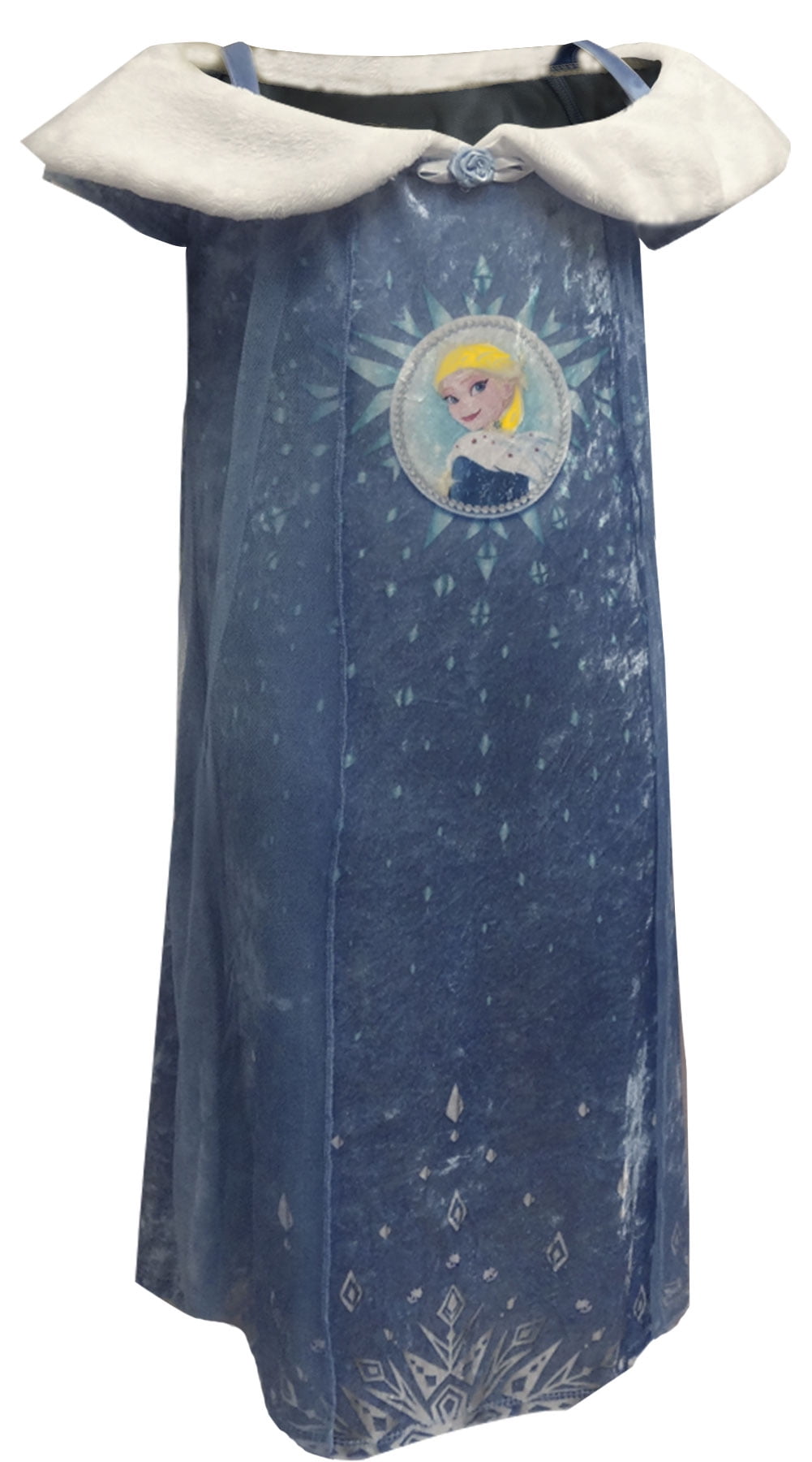 Frozen Princess Elsa Ice Queen Dress Up Nightgown - Walmart.com