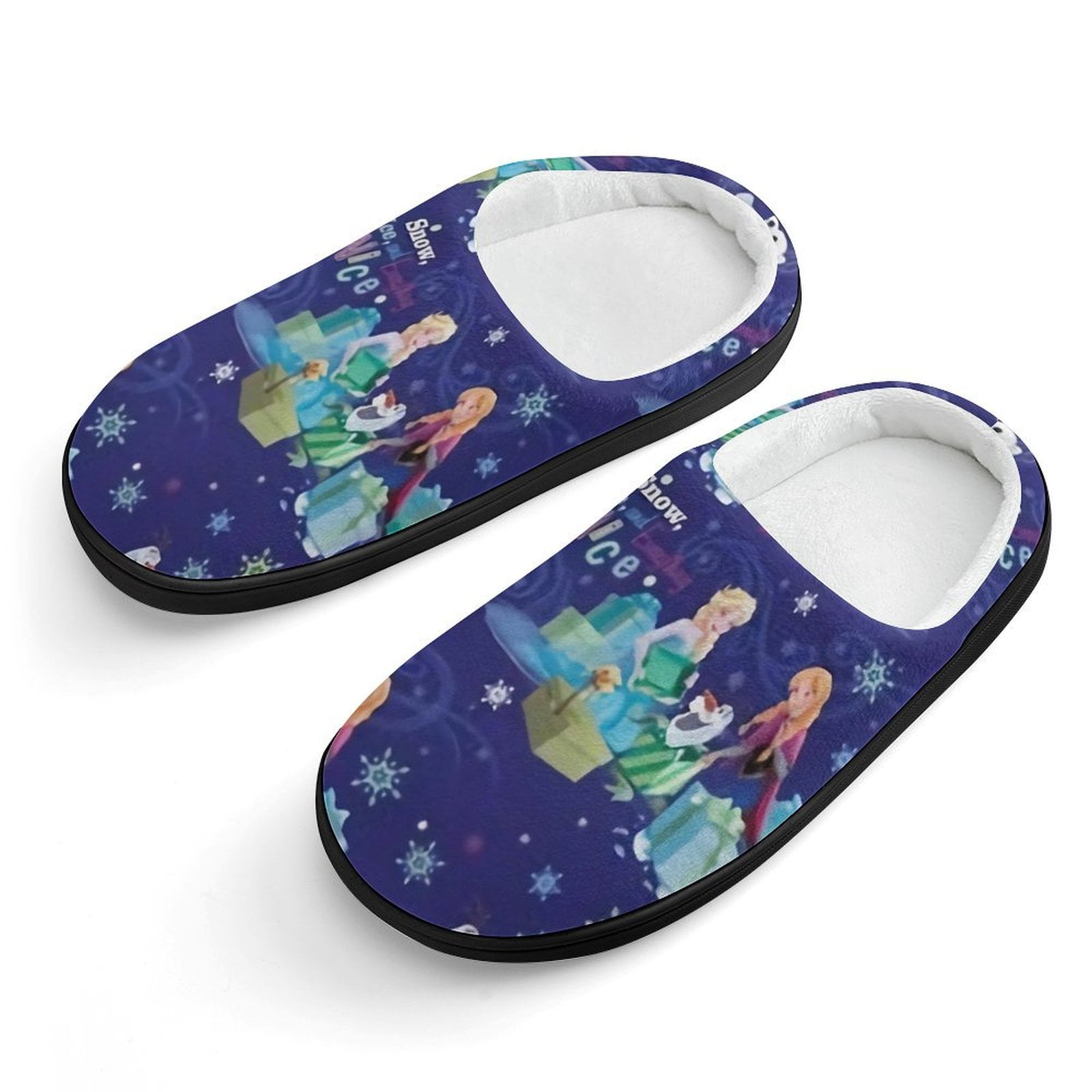 Frozen Queen Anna And Snow Queen Elsa Slippers for Kids Girls,Soft ...