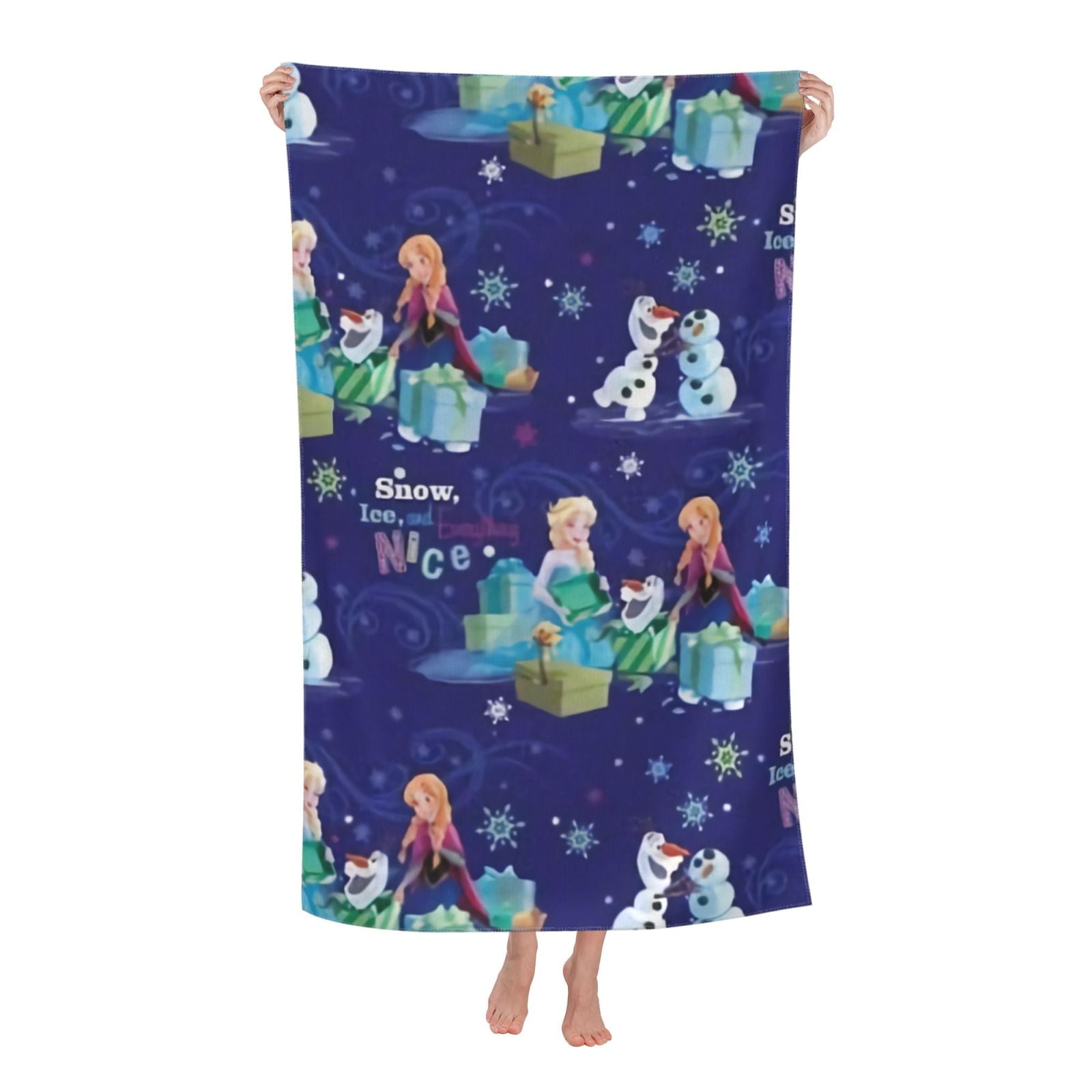 Frozen-Queen Anna And Snow Queen Elsa Bath Towels for Kids Adults ...
