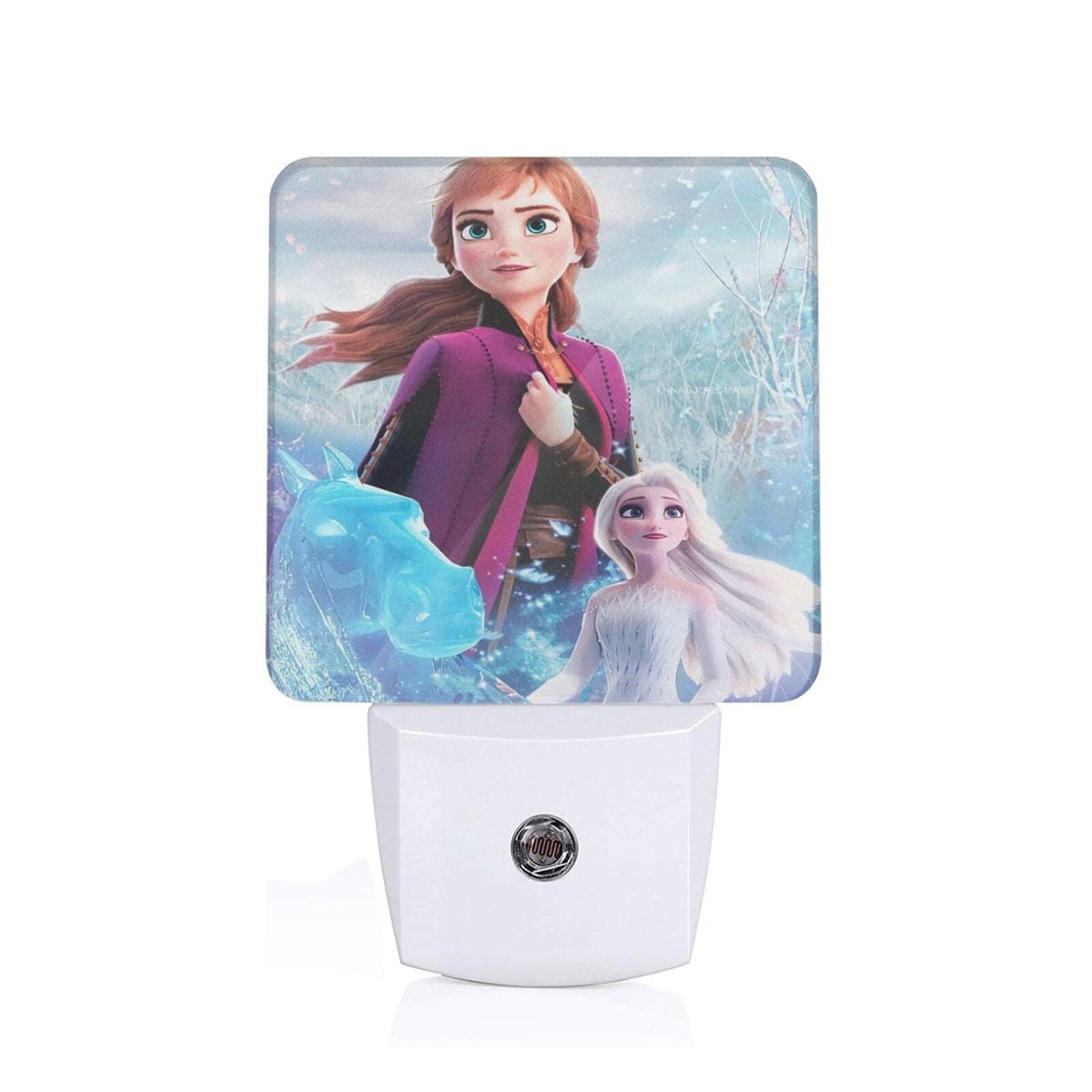 Frozen-Queen Anna And Snow Queen Elsa Plug-in LED Night Light Lamp with ...