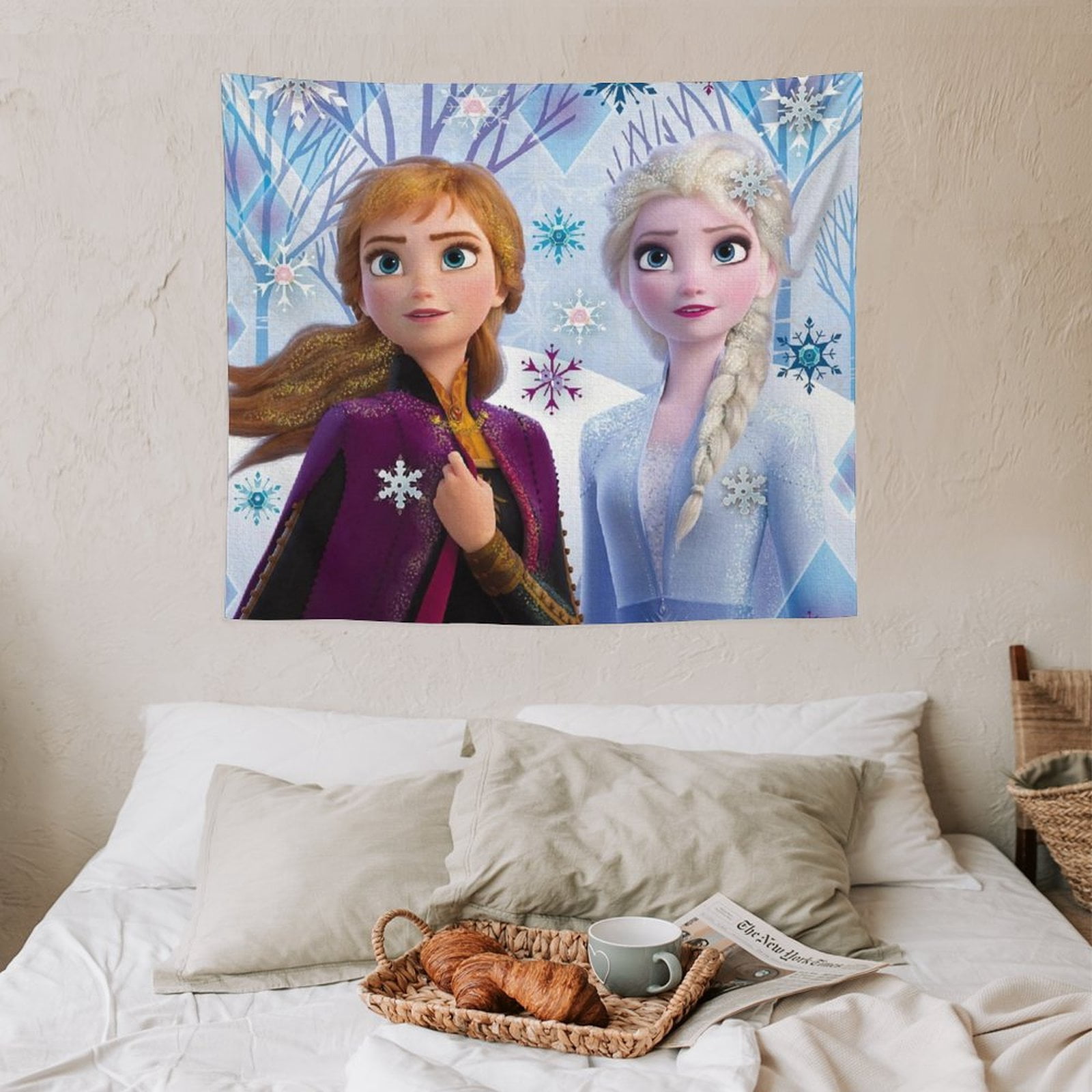 Frozen-Queen Anna And Snow Queen Elsa Tapestry,Wall Tapestry,Tapestries ...